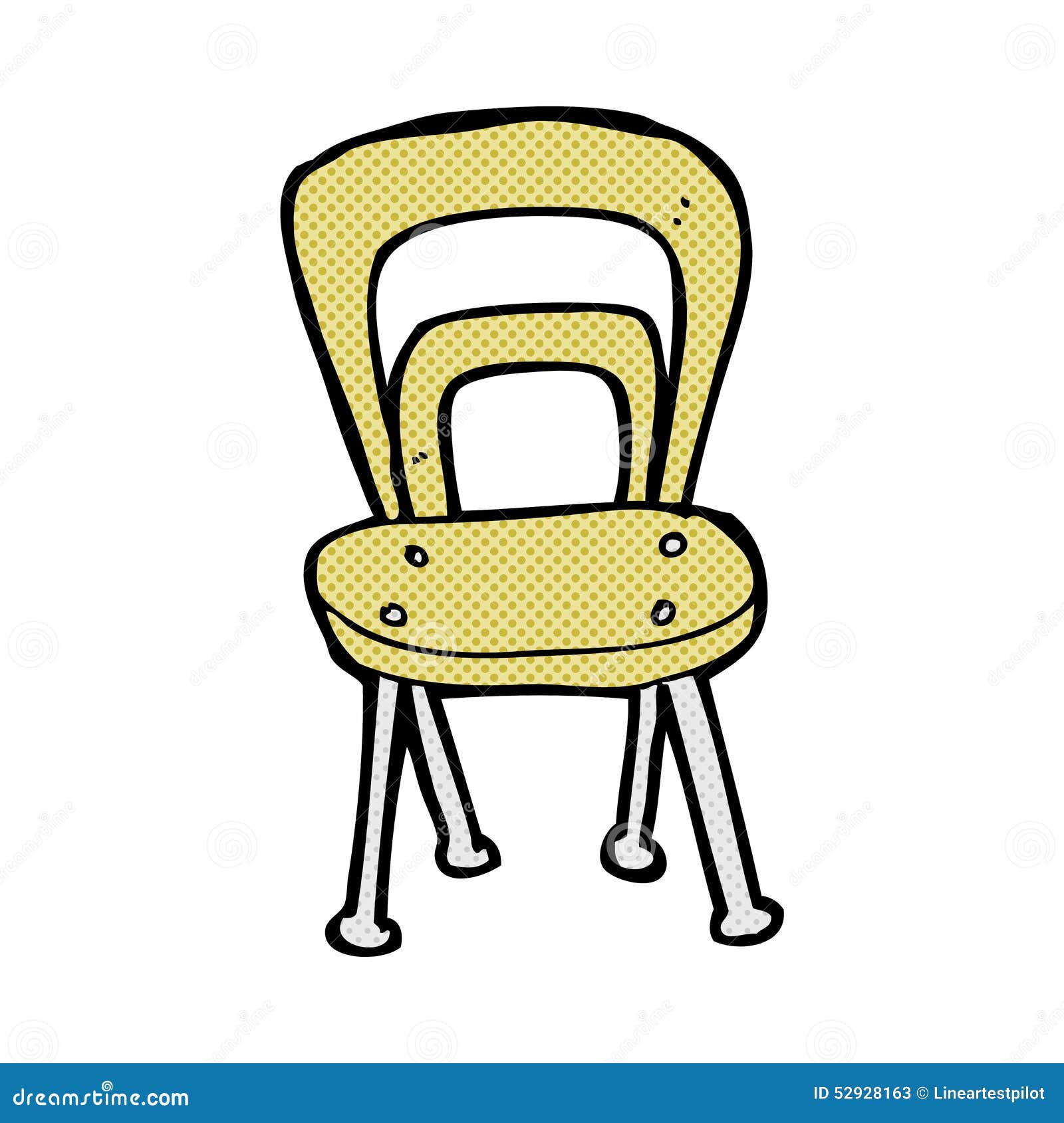 Comic cartoon chair stock illustration. Illustration of crazy - 52928163