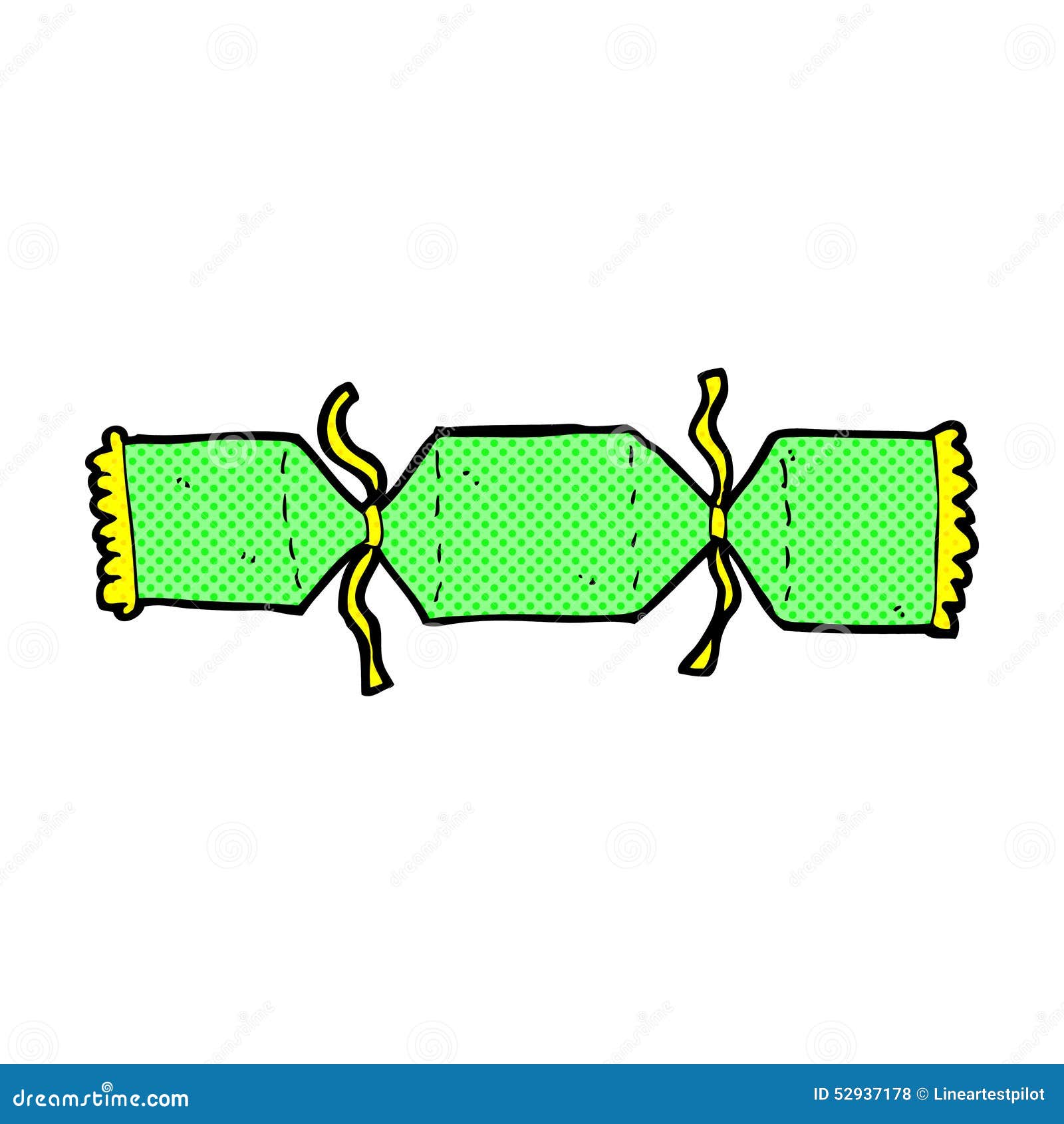 Comic Cartoon Christmas Cracker Stock Illustration - Illustration of ...