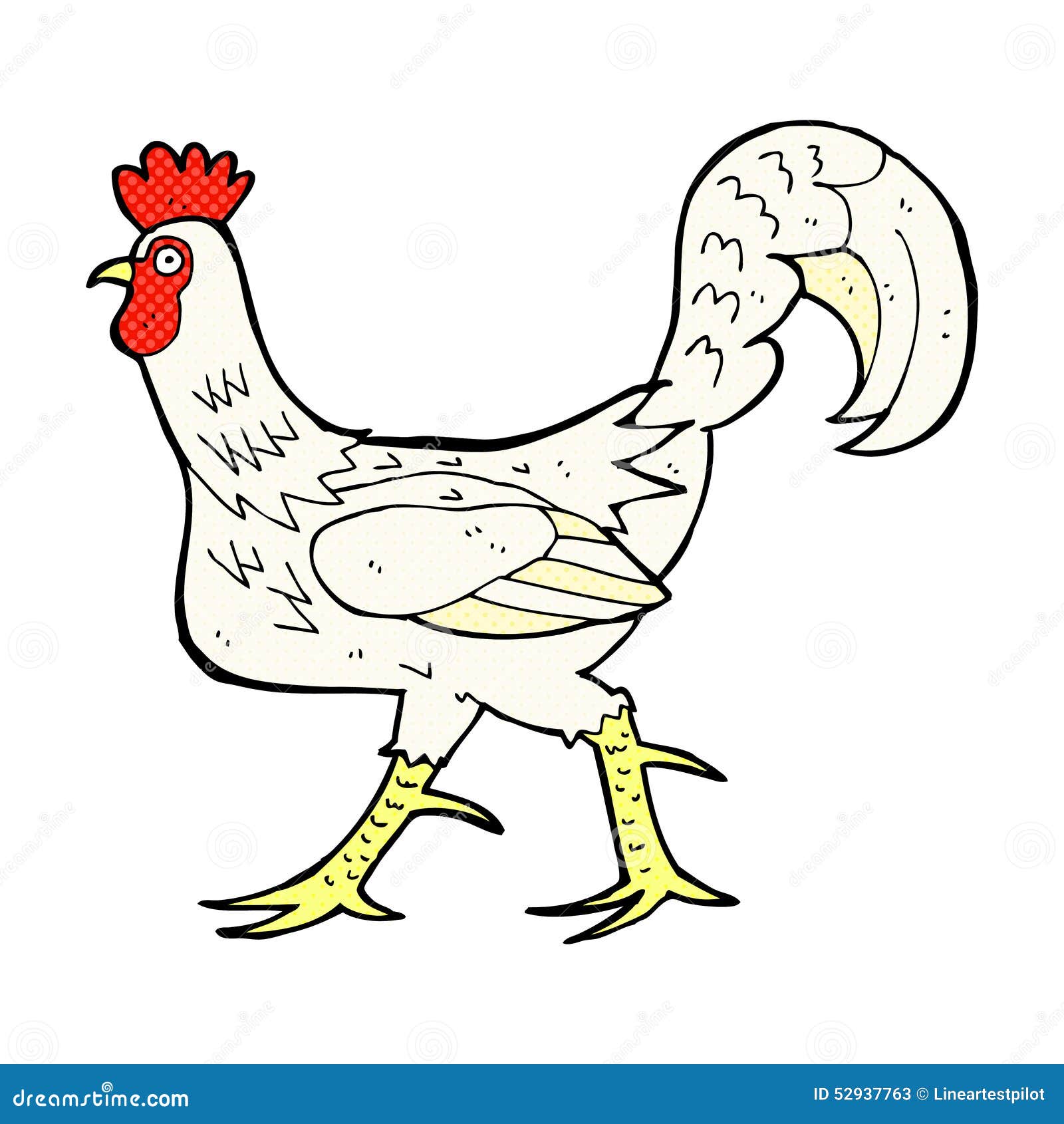 Comic cartoon cockerel stock illustration. Illustration of cockerel ...