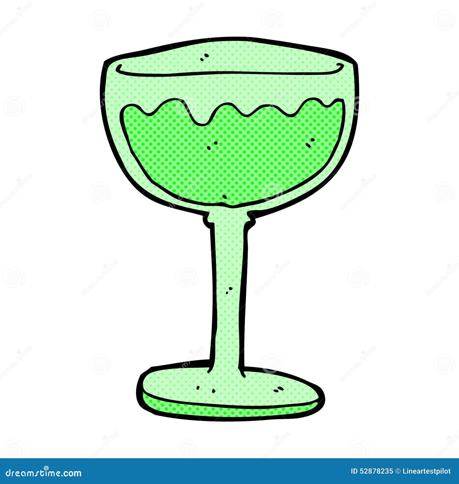 Comic cartoon cocktail stock illustration. Illustration of style - 52878235