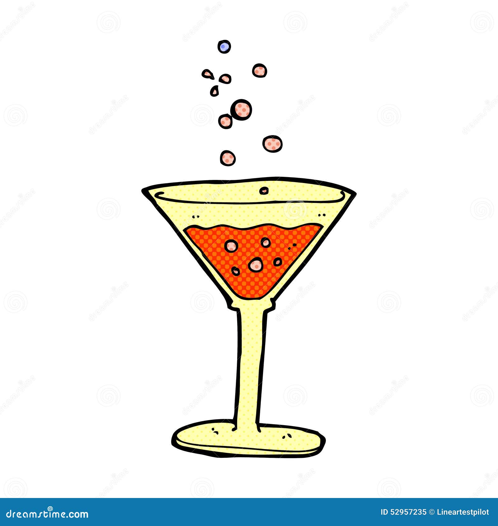 Comic cartoon cocktail stock illustration. Illustration of cheerful ...