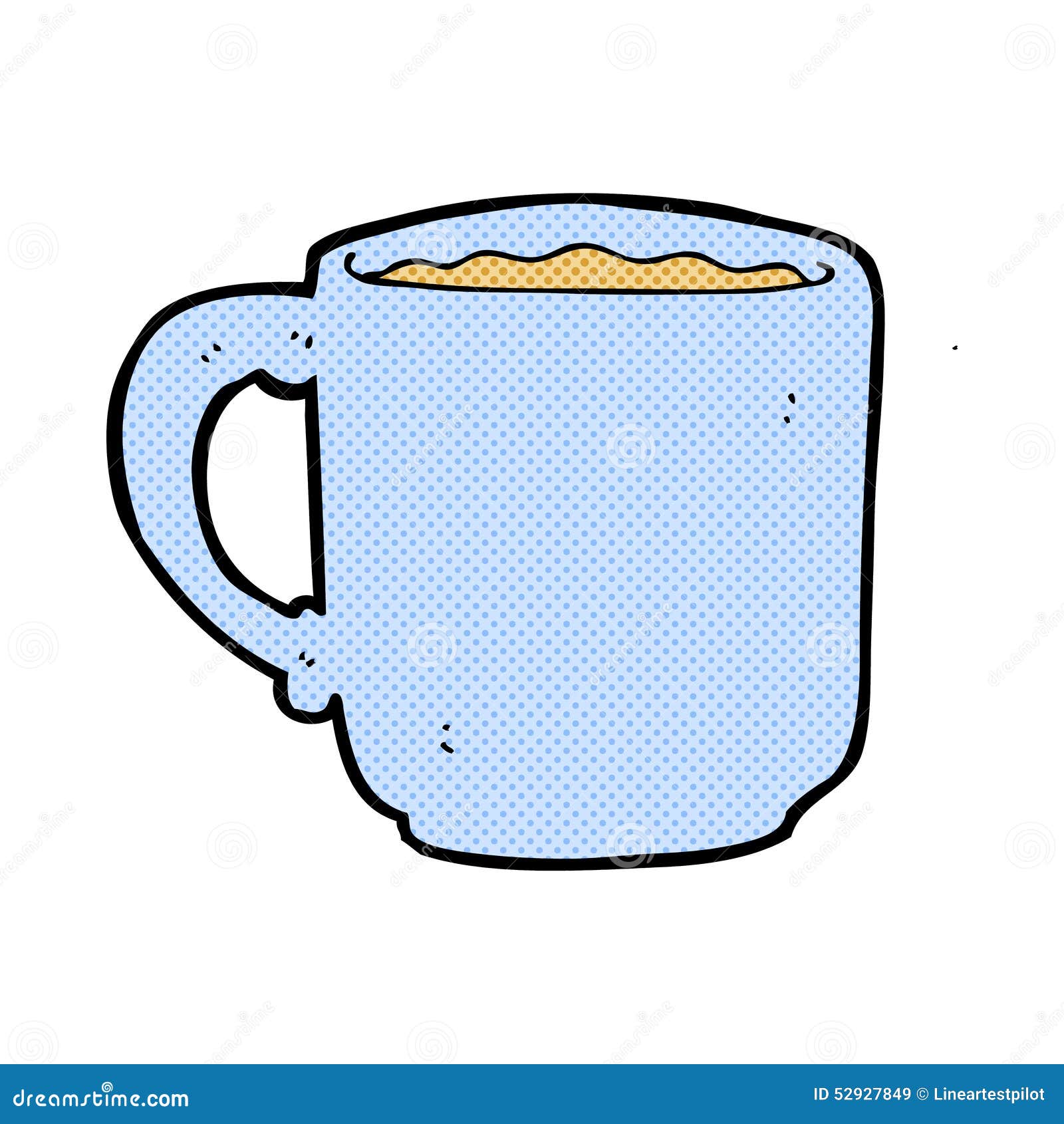 Comic cartoon coffee mug stock illustration. Illustration of cartoon ...