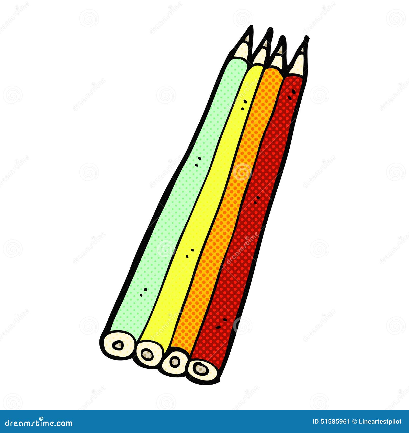 Cartoon Colored Pencils