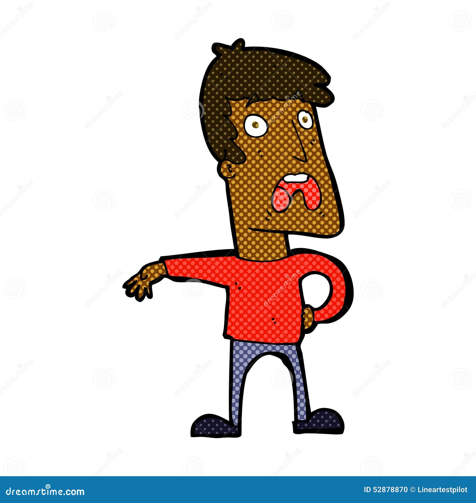 Cartoon Complaining Boy | CartoonDealer.com #38071627