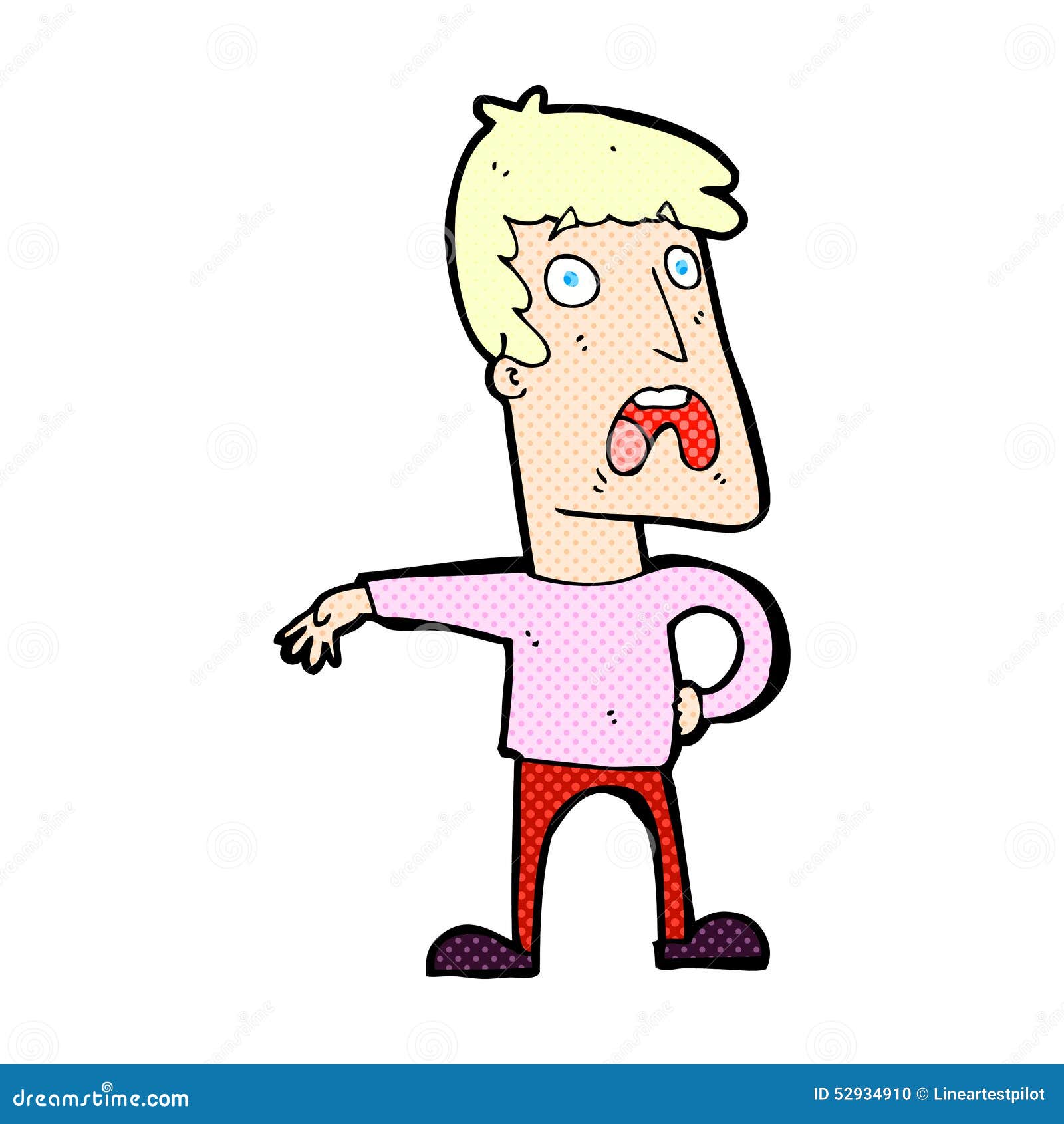 Cartoon Complaining Boy | CartoonDealer.com #38071627