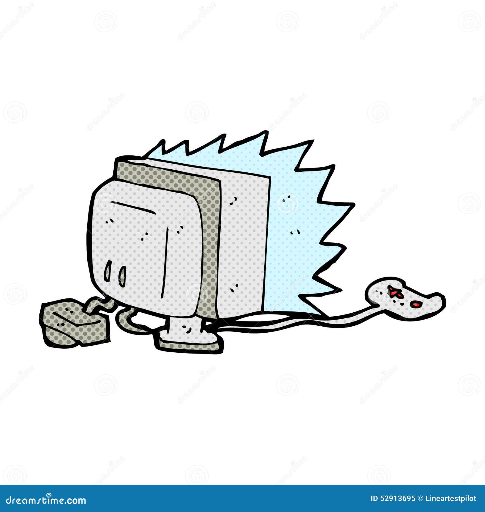 Comic Cartoon Computer Game Stock Illustration - Illustration of comic ...