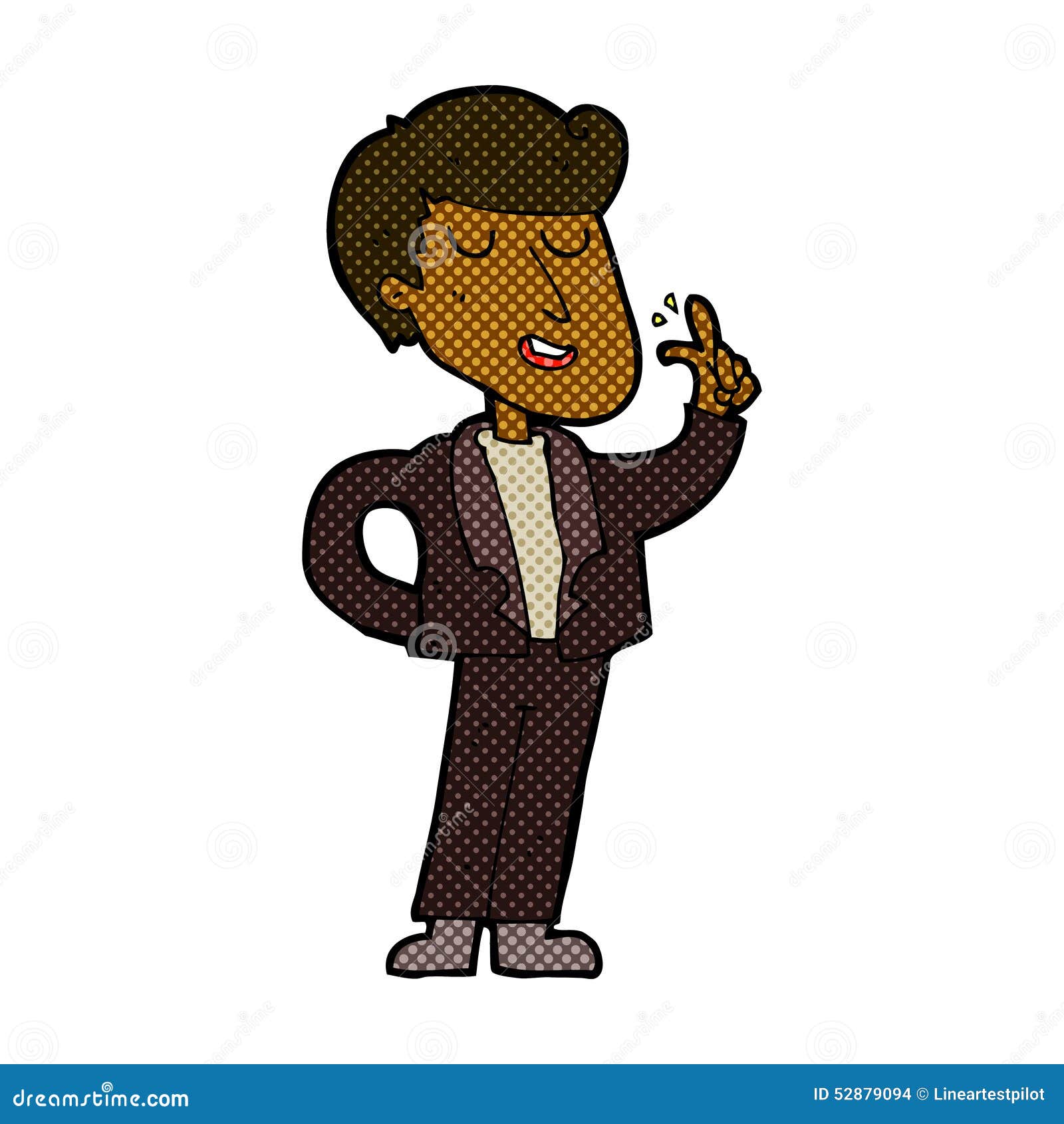 Cartoon Person Snapping Fingers