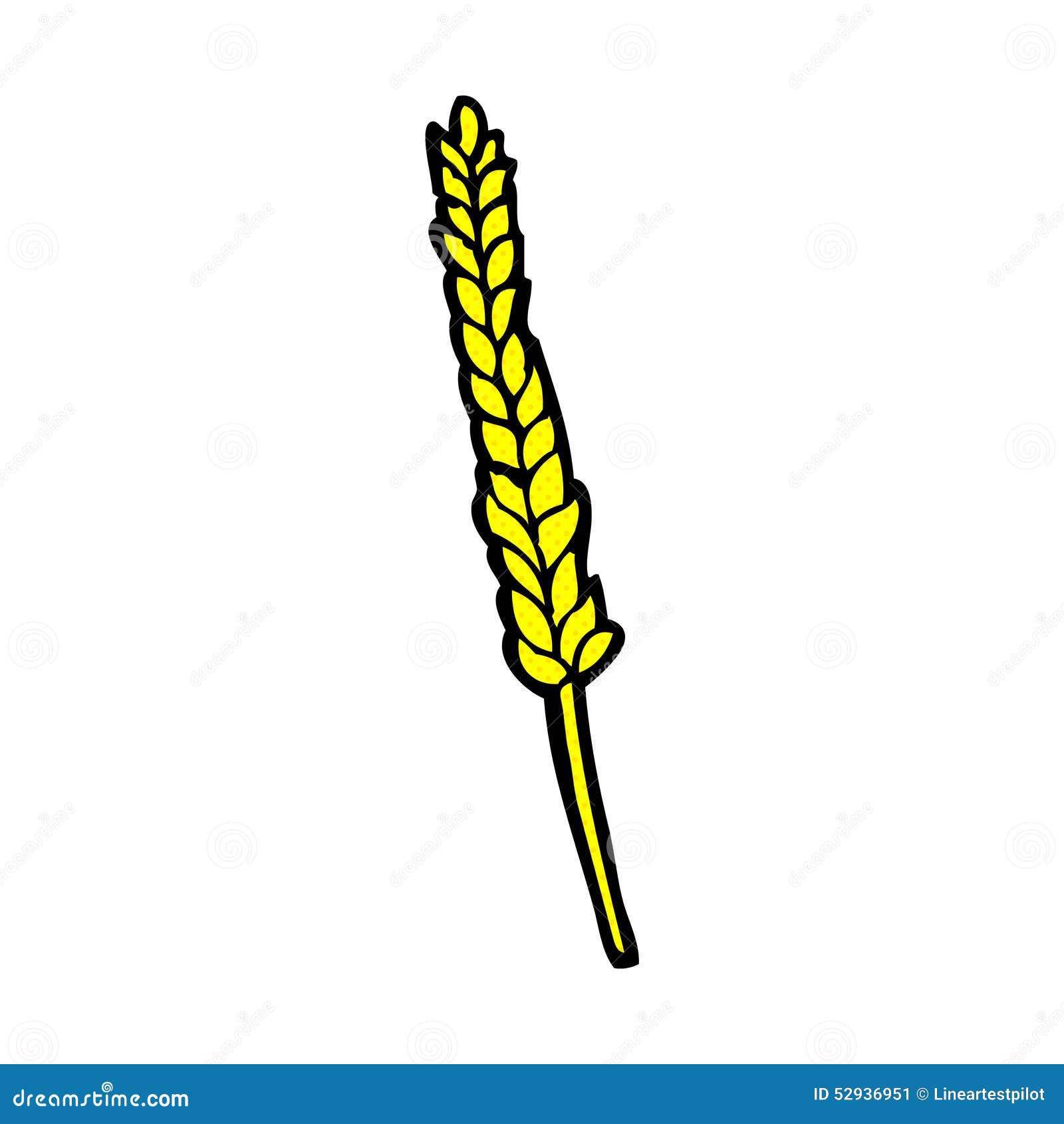 Comic cartoon corn stock illustration. Illustration of character - 52936951