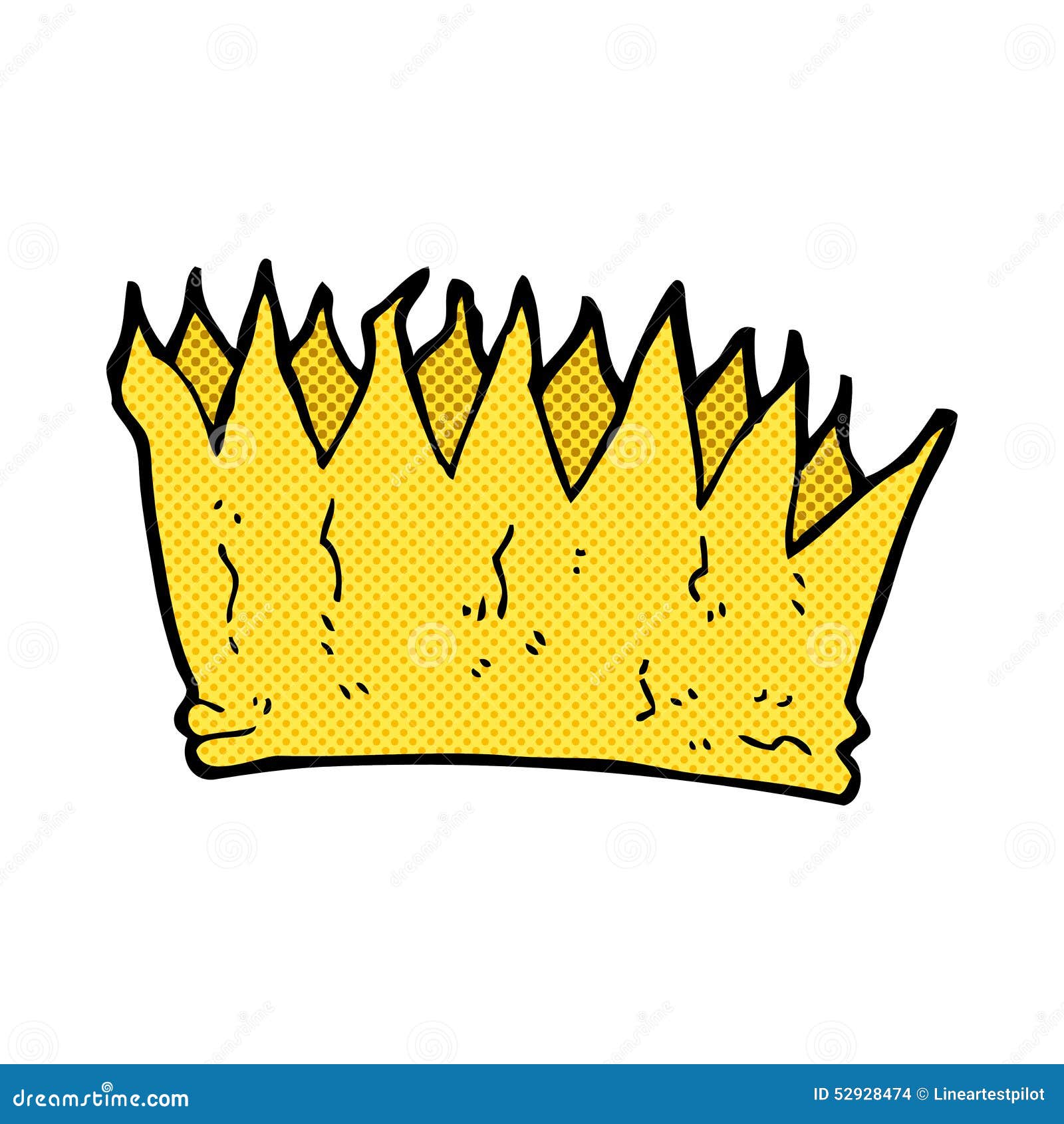 Comic cartoon crown stock illustration. Illustration of crazy - 52928474