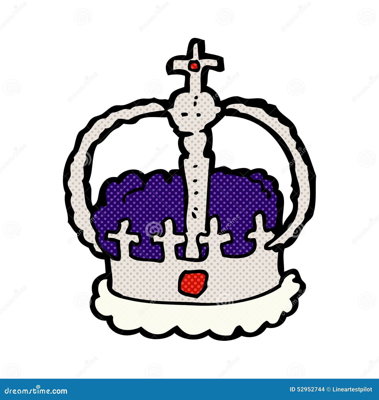 Comic cartoon crown stock illustration. Illustration of crazy - 52952744