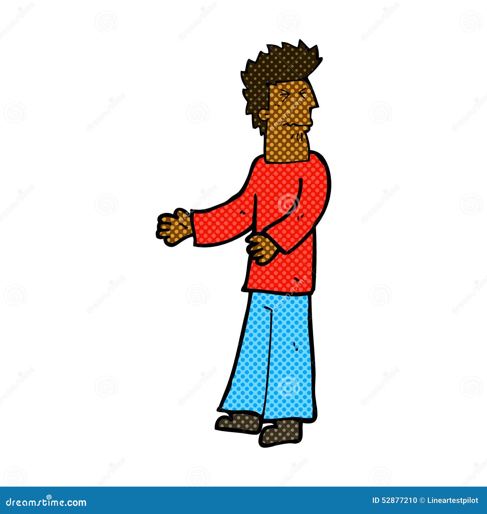 Comic Cartoon Disgusted Man Stock Photography | CartoonDealer.com #52877210