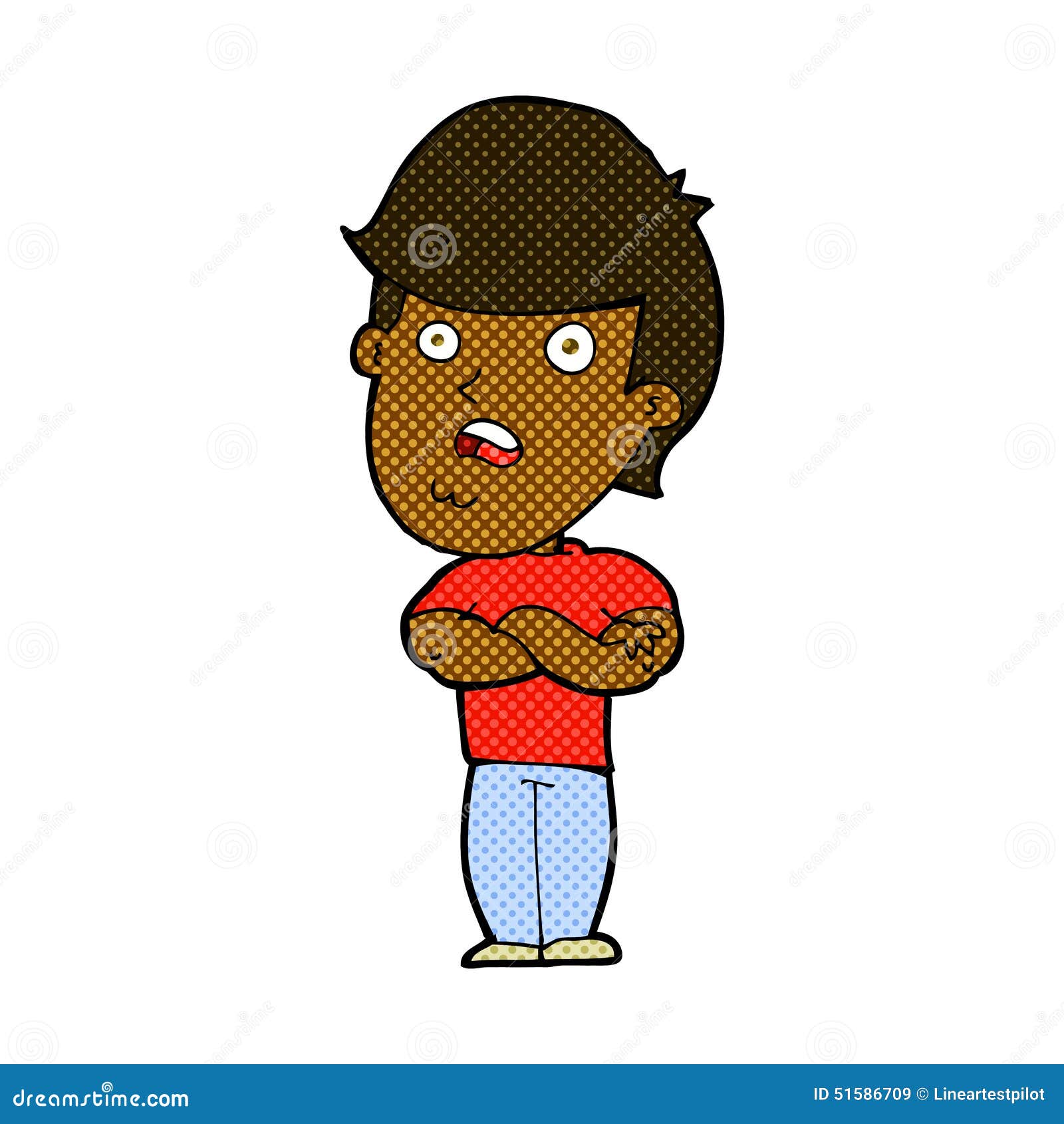 Comic Cartoon Dissapointed Man Stock Illustration - Illustration of ...