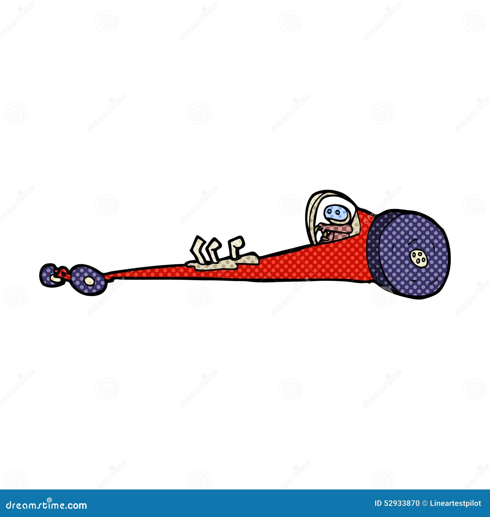 Comic cartoon drag racer stock illustration. Illustration of clip ...