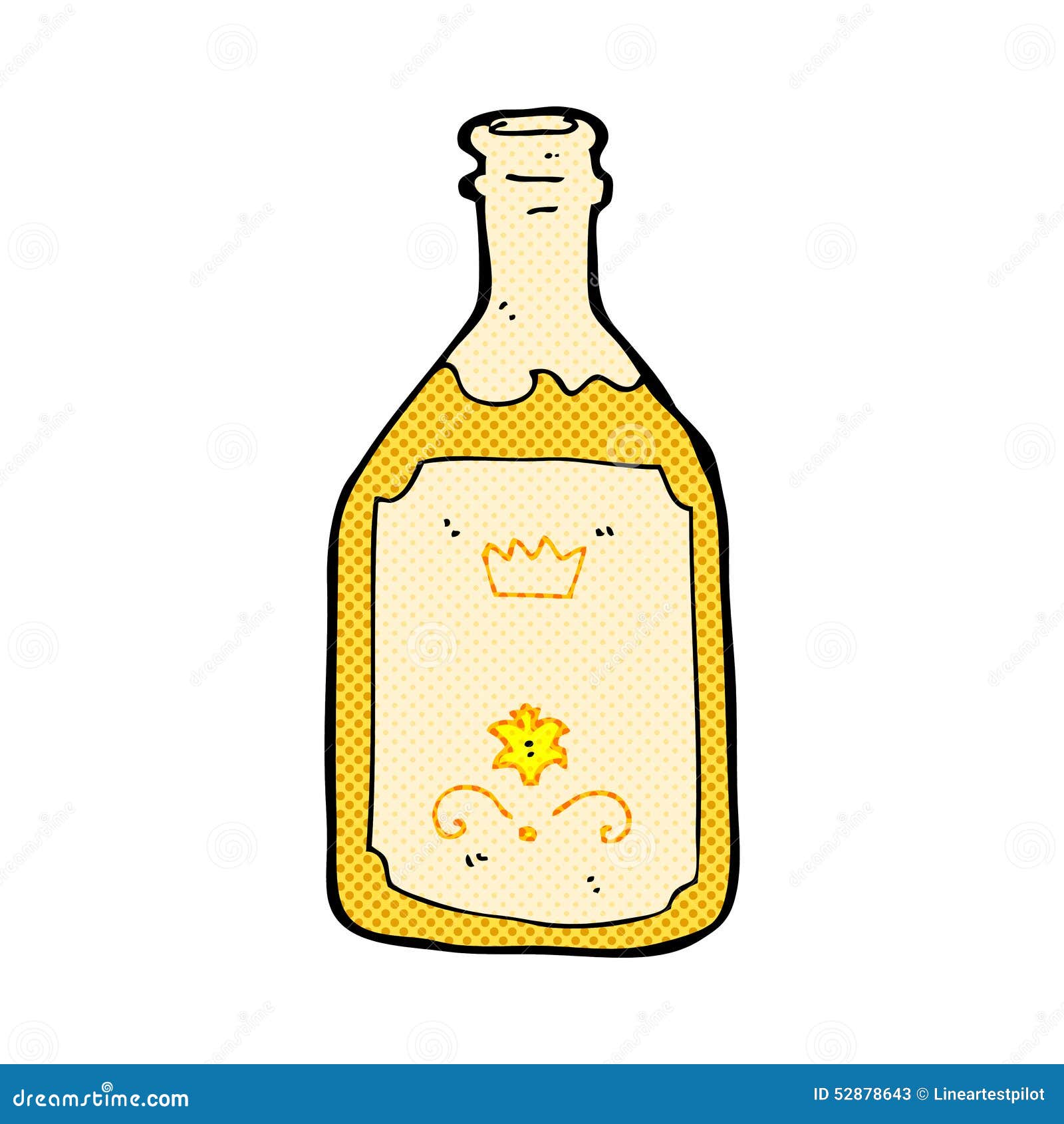Comic Cartoon Drinks Bottle Stock Illustration - Illustration of comic ...