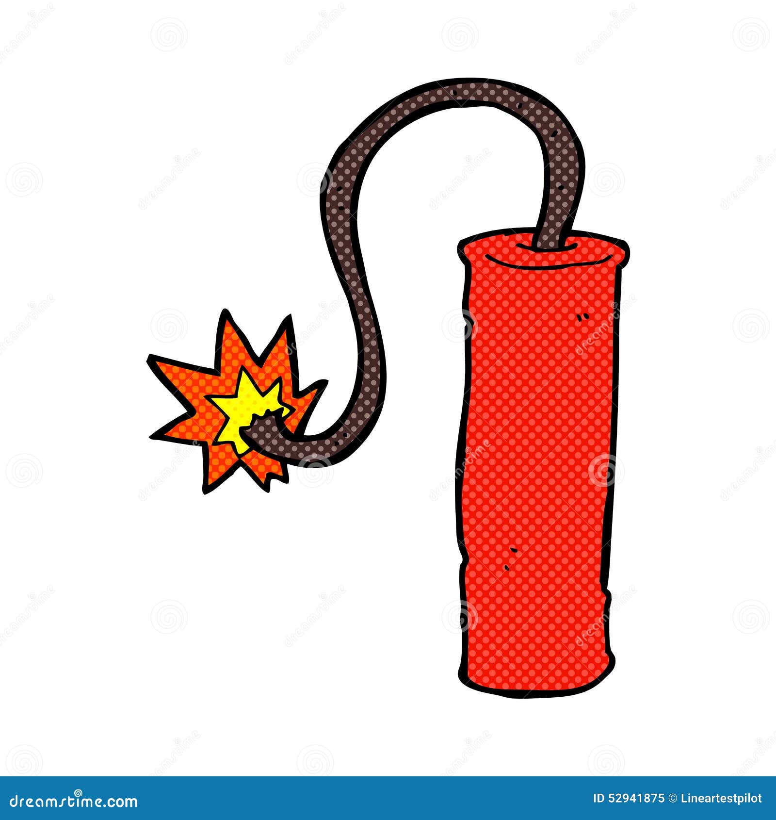 Comic cartoon dynamite stock illustration. Illustration of comic - 52941875