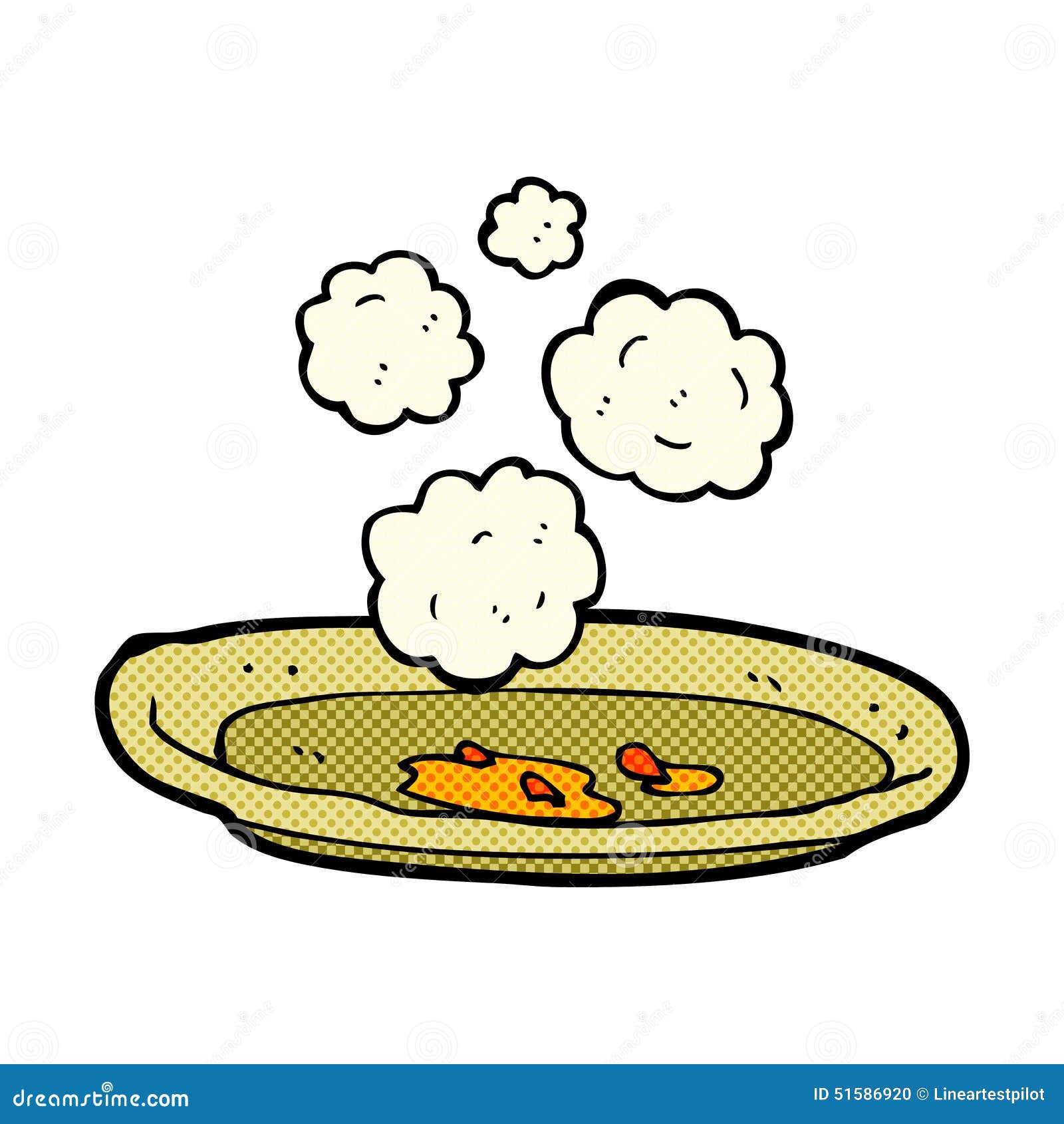 Comic cartoon empty plate stock illustration. Illustration of silly ...