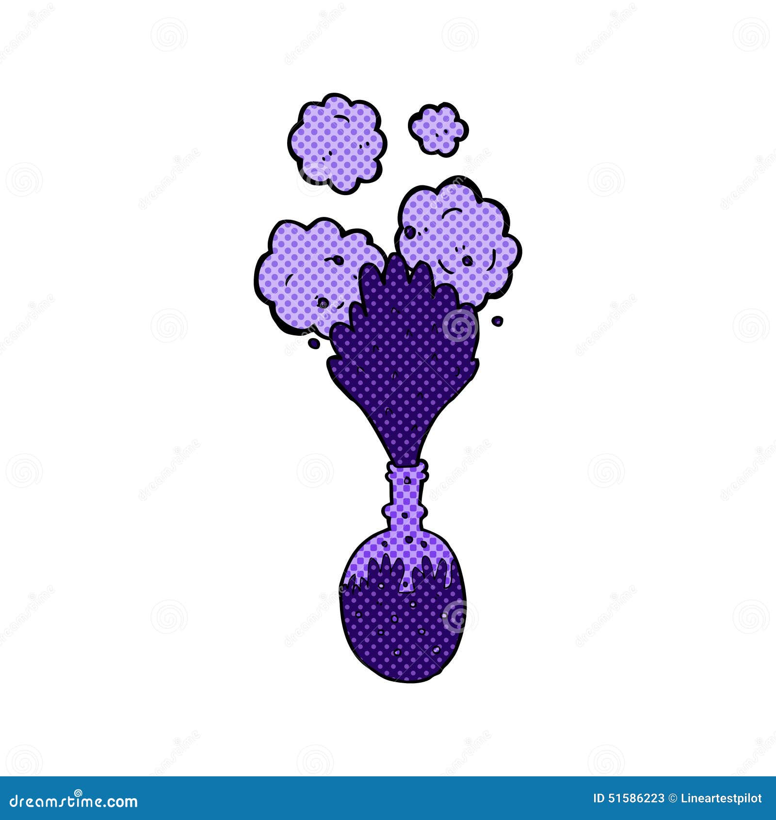 Comic Cartoon Exploding Chemicals Stock Illustration - Illustration of ...