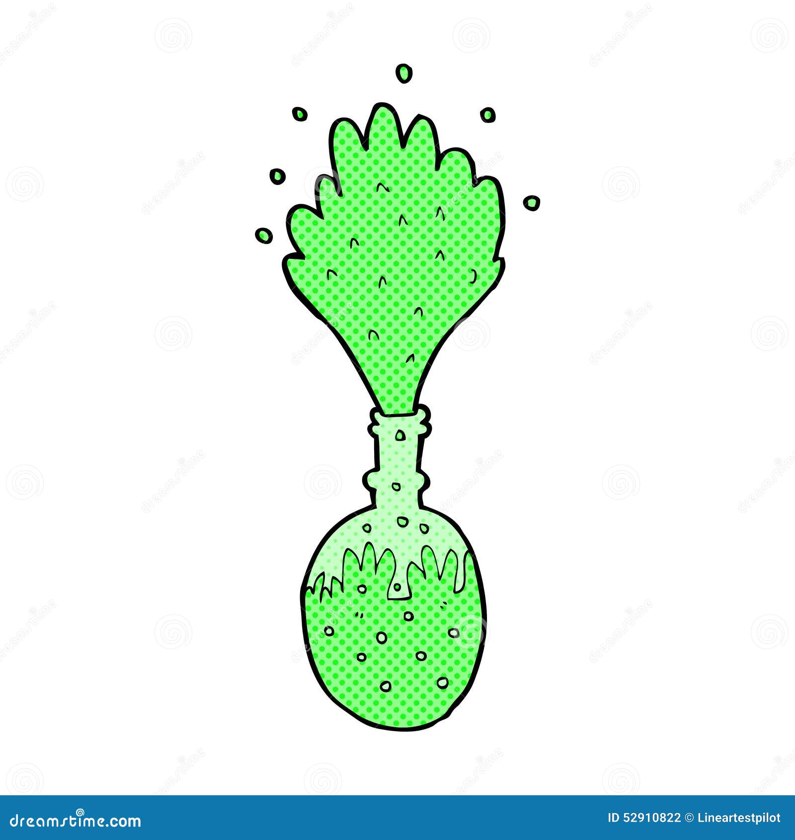 Comic Cartoon Explosing Chemicals Stock Illustration - Illustration of ...