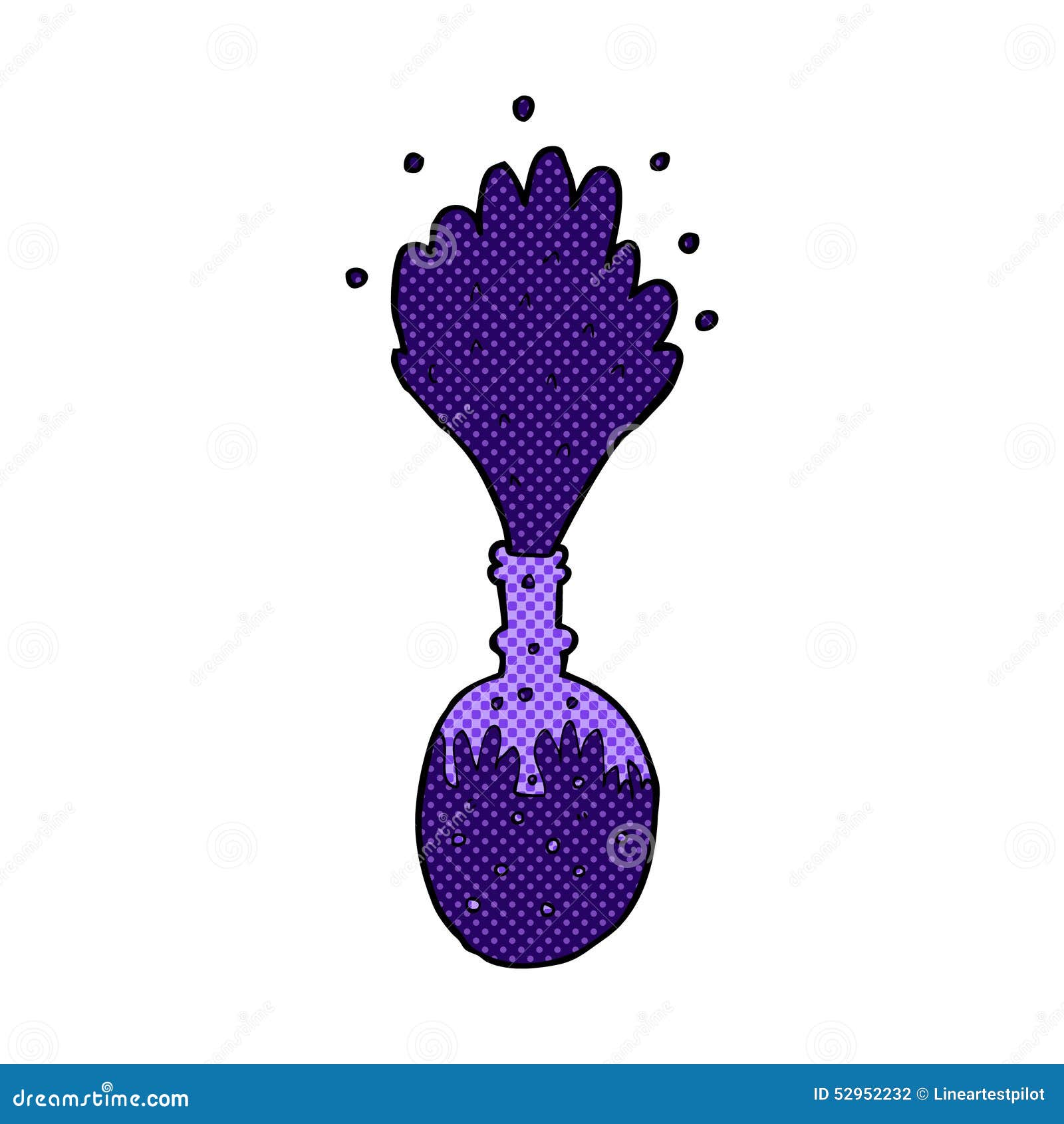 Comic Cartoon Explosing Chemicals Stock Illustration - Illustration of ...