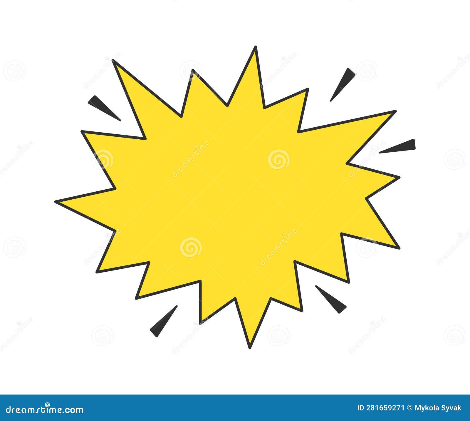 Comic Cartoon Explosion stock vector. Illustration of comic - 281659271