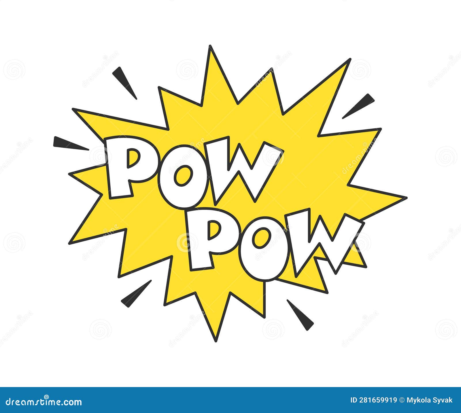 Comic Cartoon Explosion stock vector. Illustration of vector - 281659919