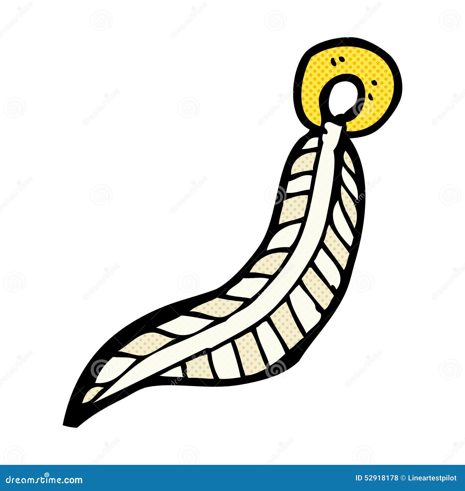 Comic cartoon feather stock illustration. Illustration of style - 52918178