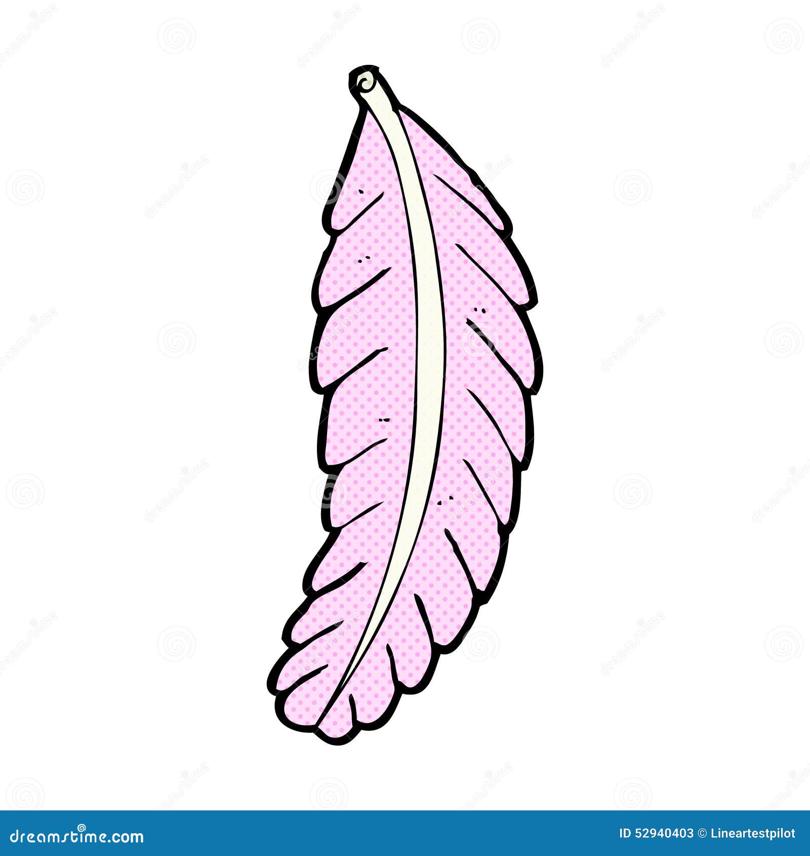 Comic cartoon feather stock illustration. Illustration of cute - 52940403