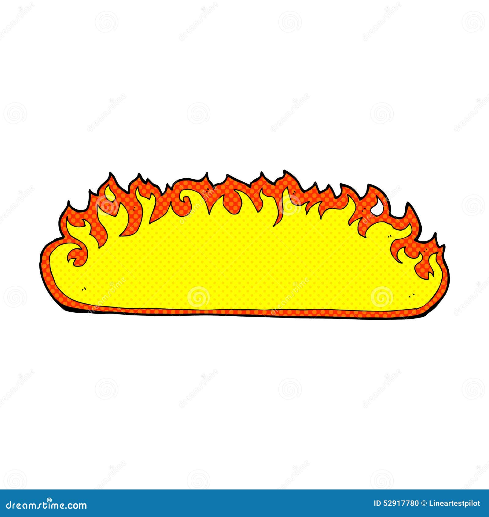 Comic Cartoon Fire Border Stock Photo | CartoonDealer.com #52917780
