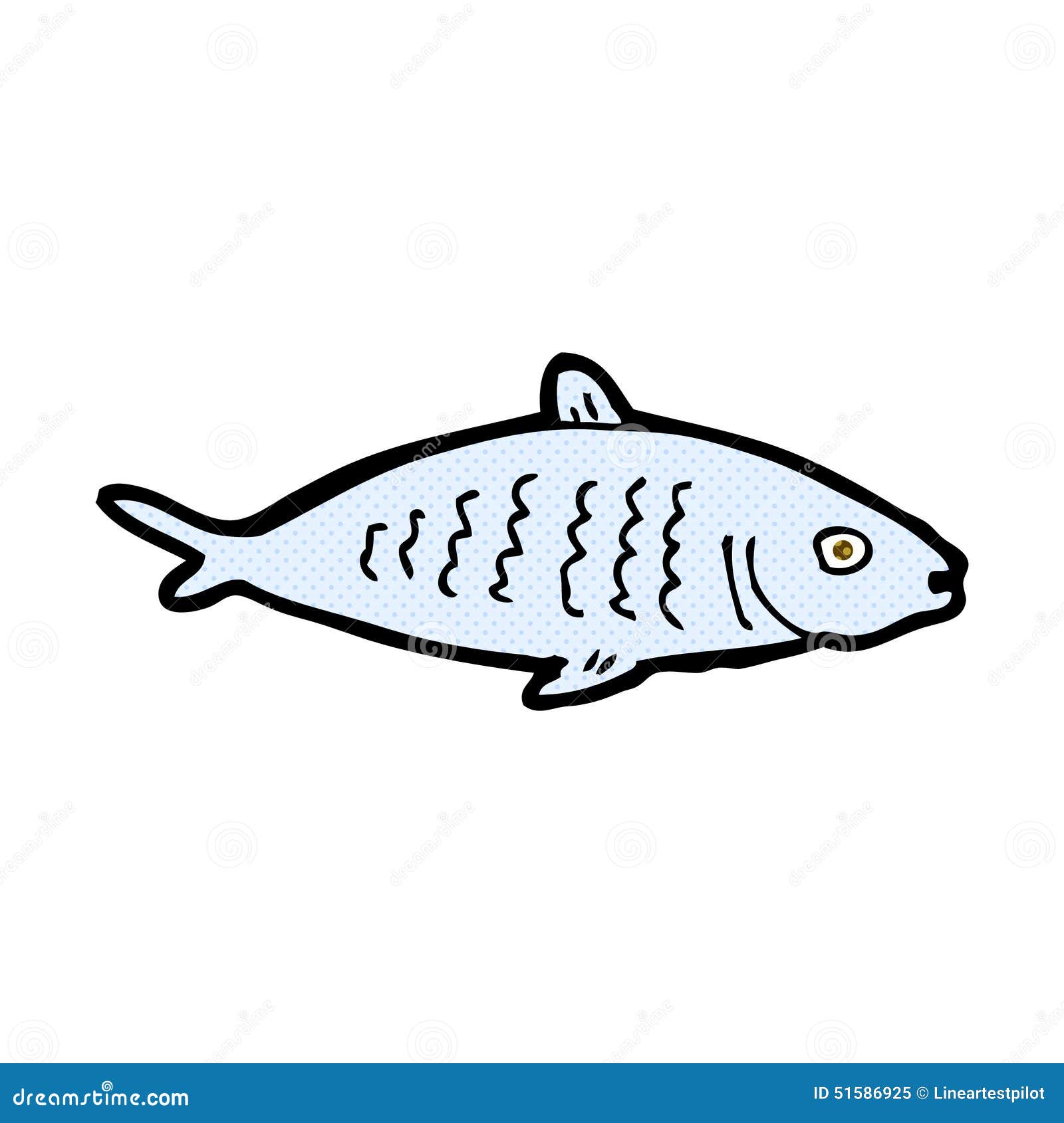 Comic cartoon fish stock illustration. Illustration of retro - 51586925