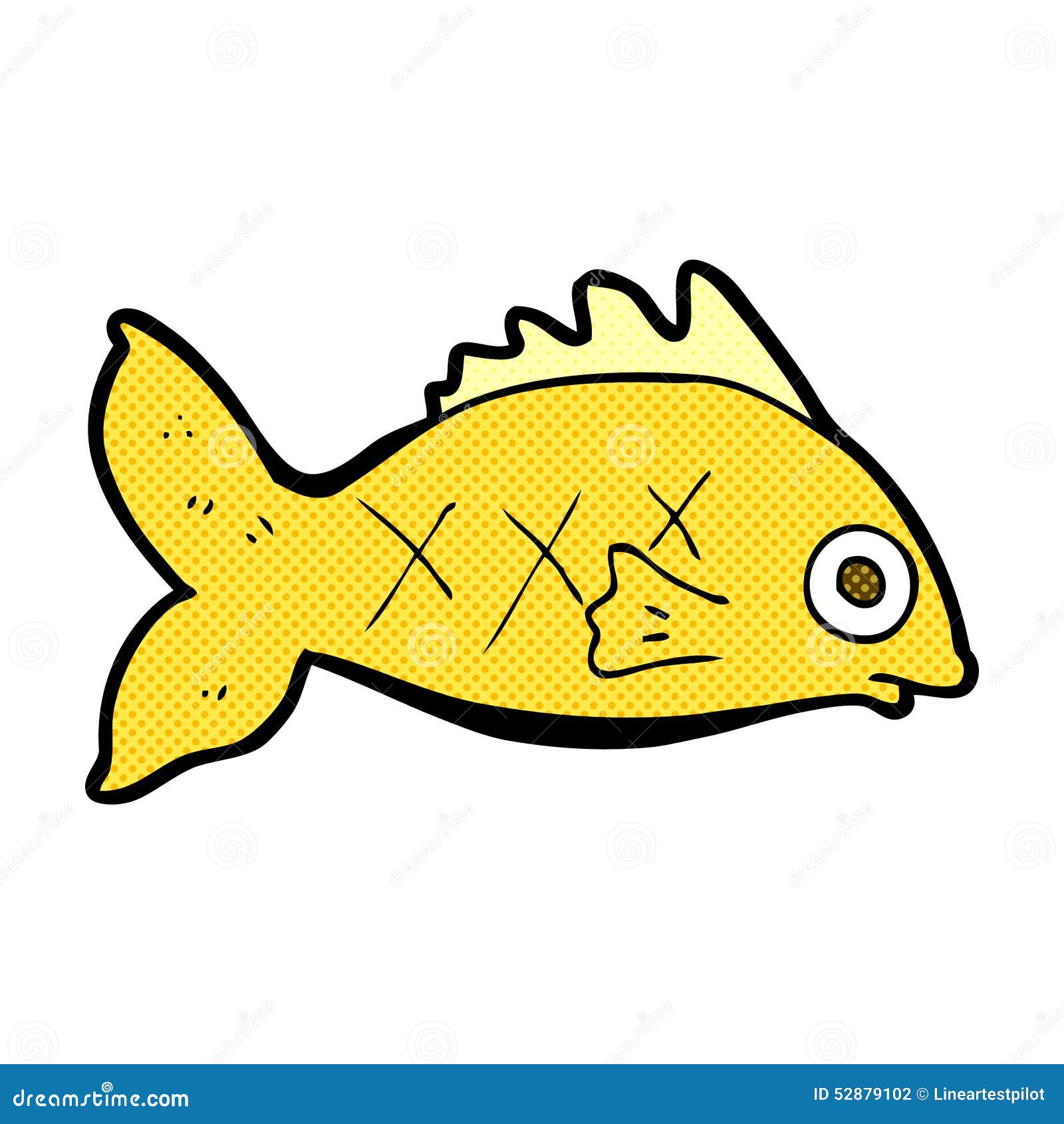 Comic cartoon fish stock illustration. Illustration of style - 52879102