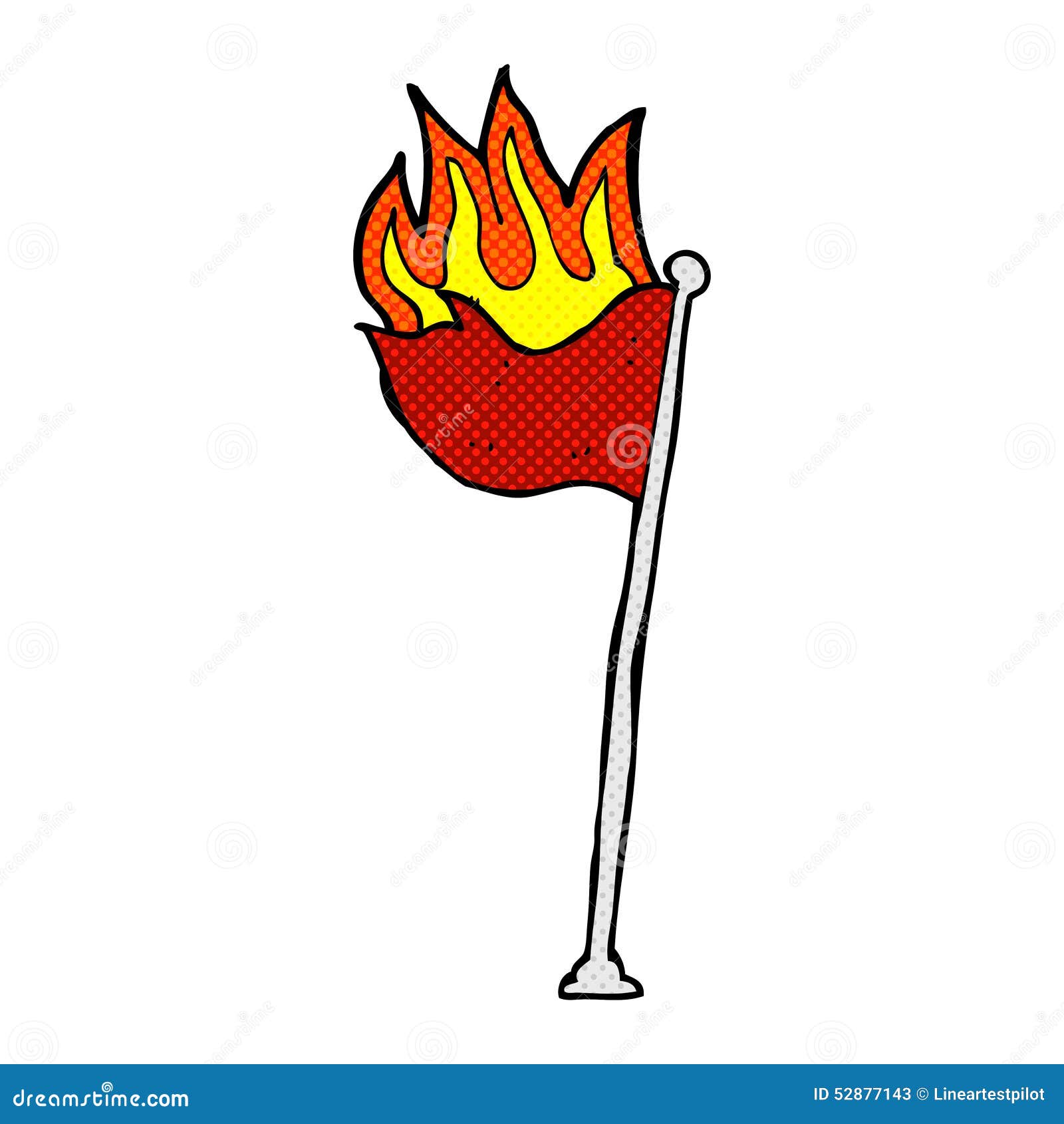 Comic cartoon flag stock illustration. Illustration of doodle - 52877143