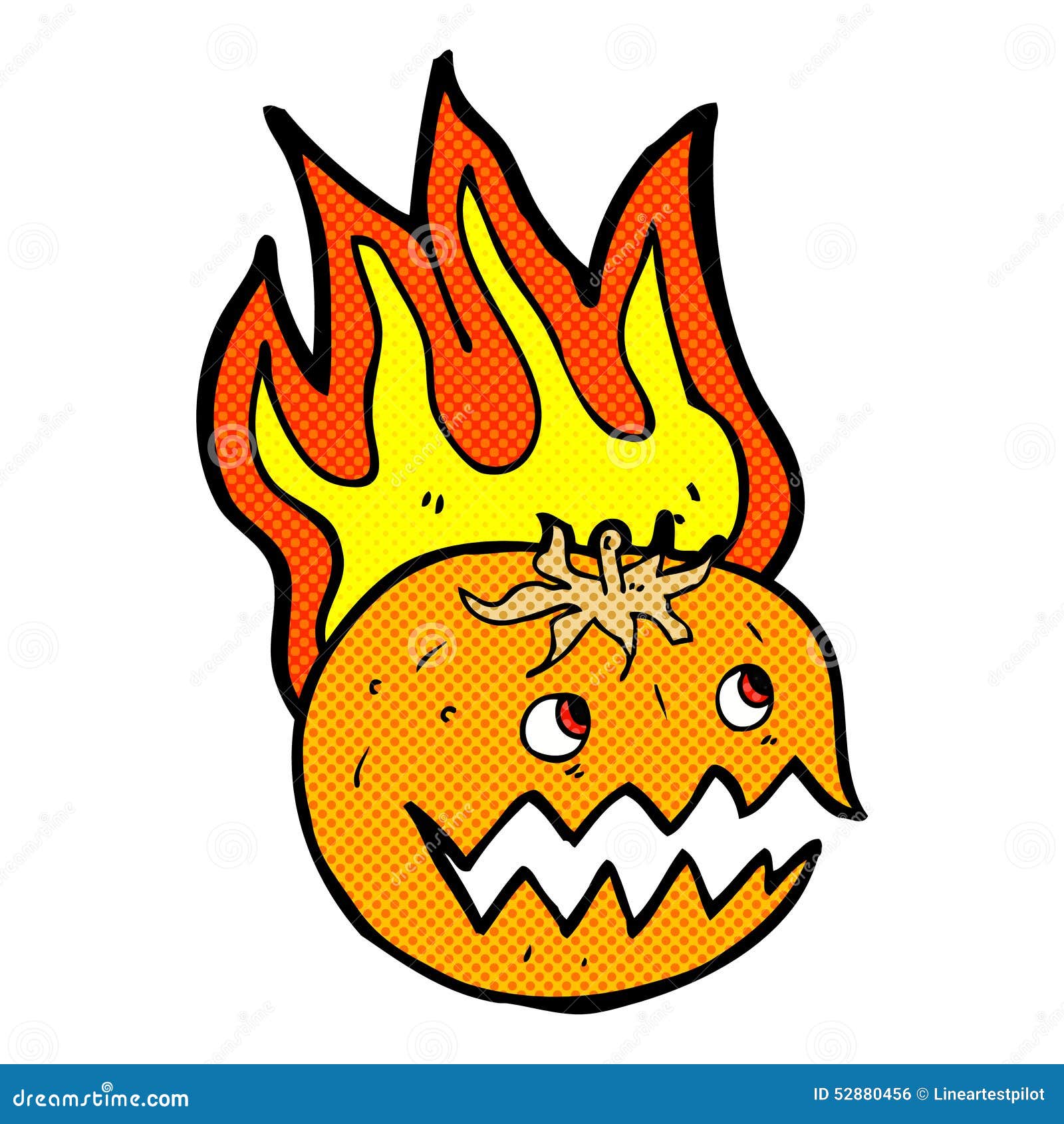 Cartoon Flaming Tower Vector Illustration | CartoonDealer.com #38042200