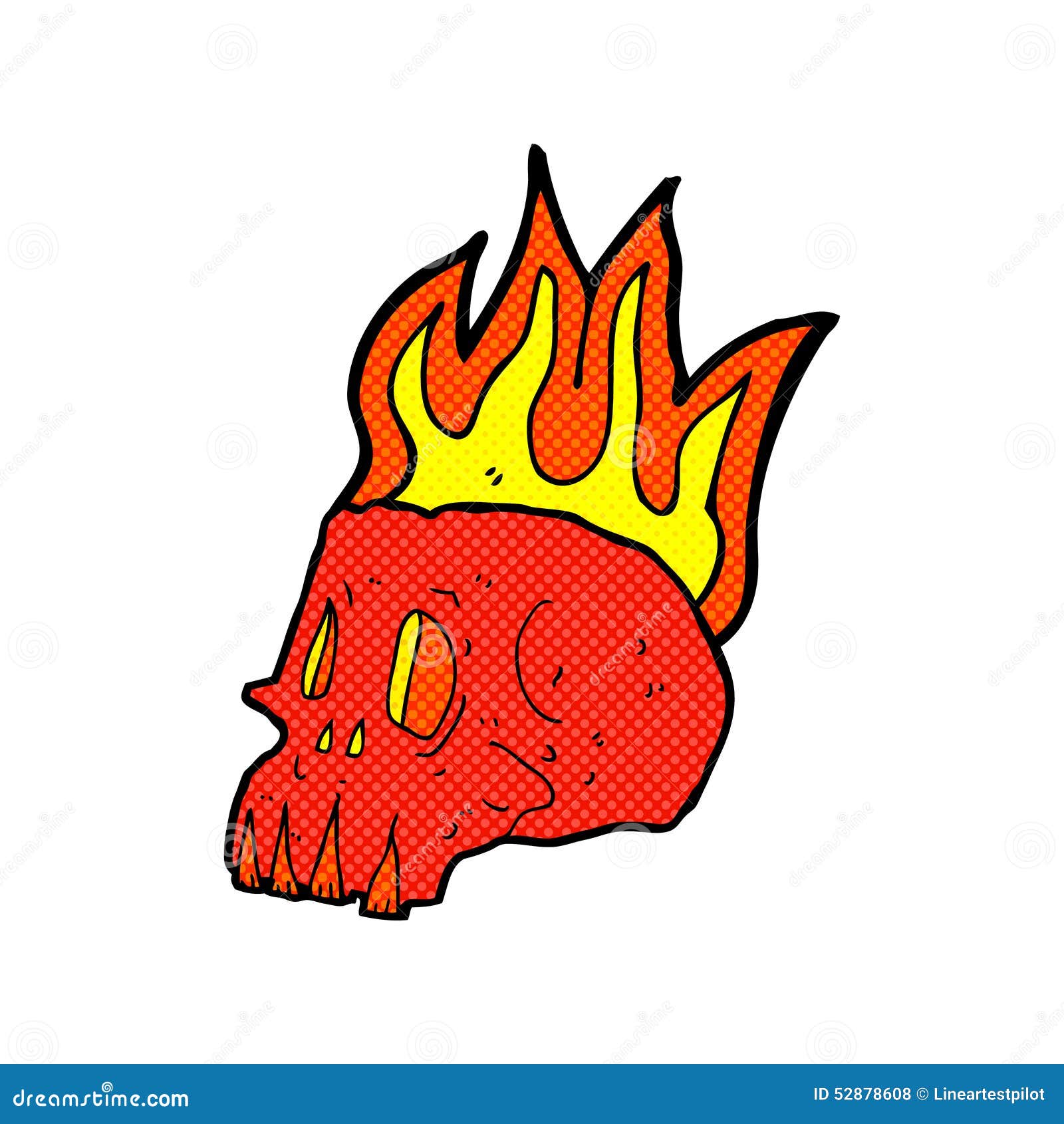 Cartoon Flaming Tower Vector Illustration | CartoonDealer.com #38042200
