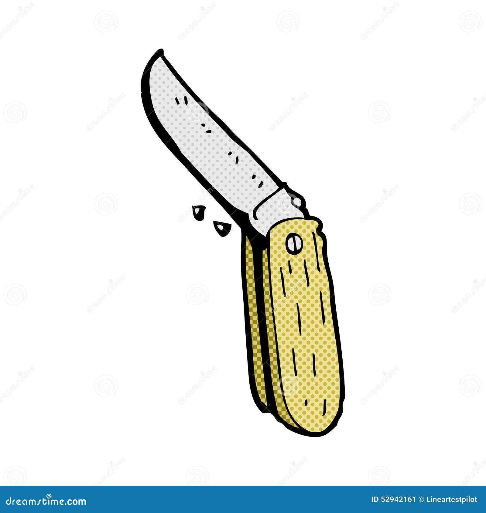 Cartoon Folding Knife Vector Illustration | CartoonDealer.com #37037508