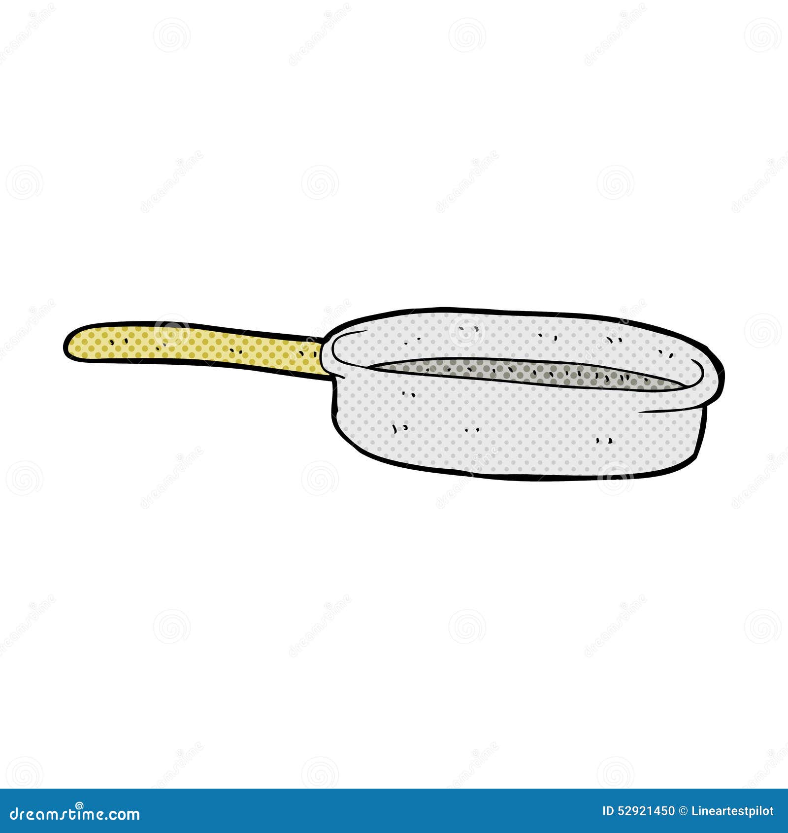 Comic cartoon frying pan stock illustration. Illustration of cartoon ...