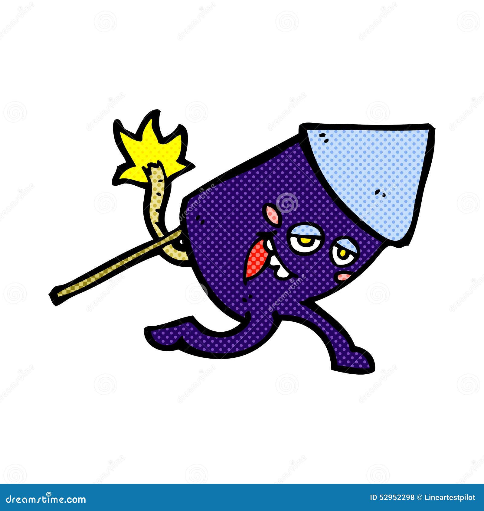 Comic Cartoon Funny Firework Character Stock Illustration ...