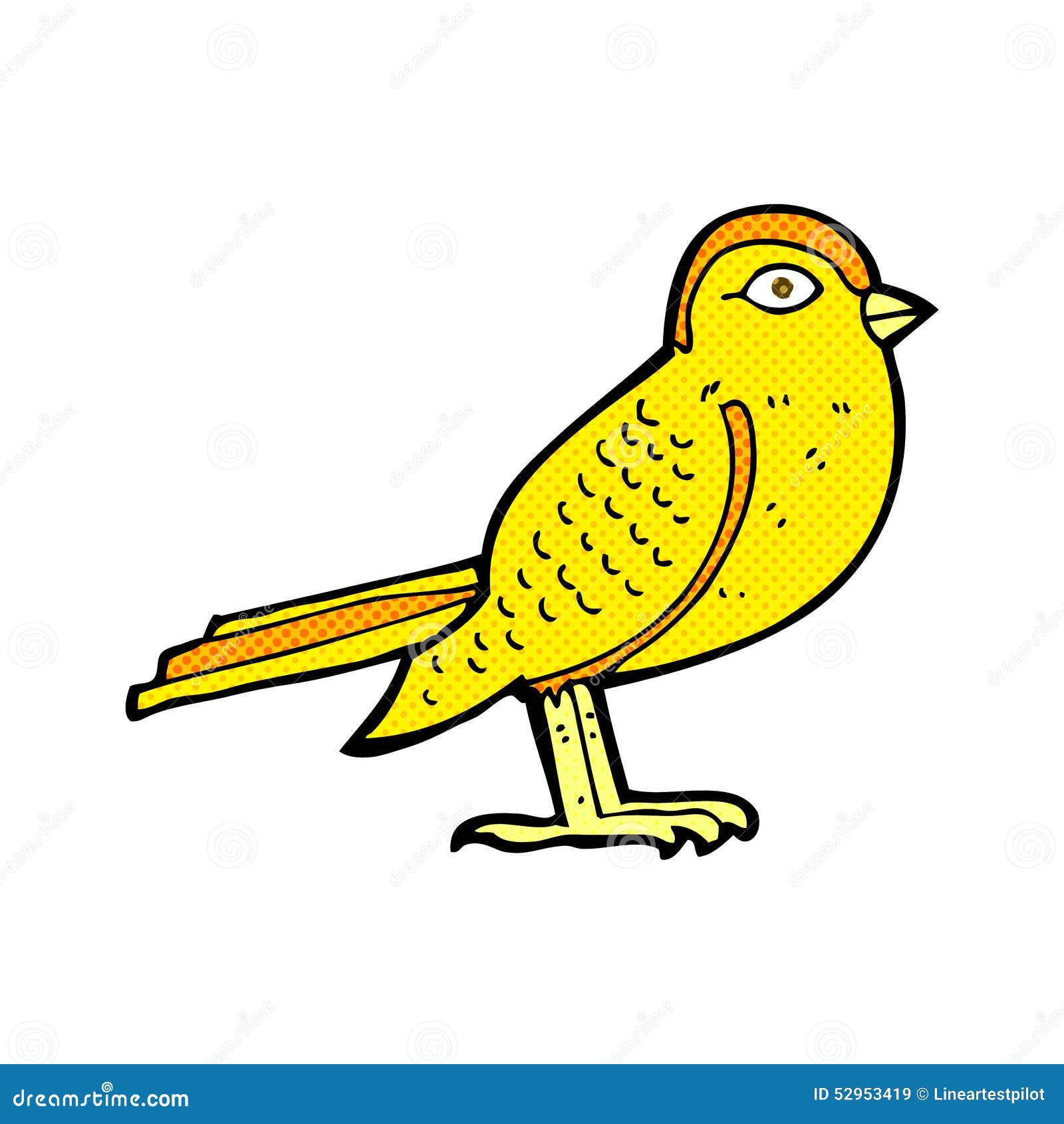 Comic cartoon garden bird stock illustration. Illustration of comic ...
