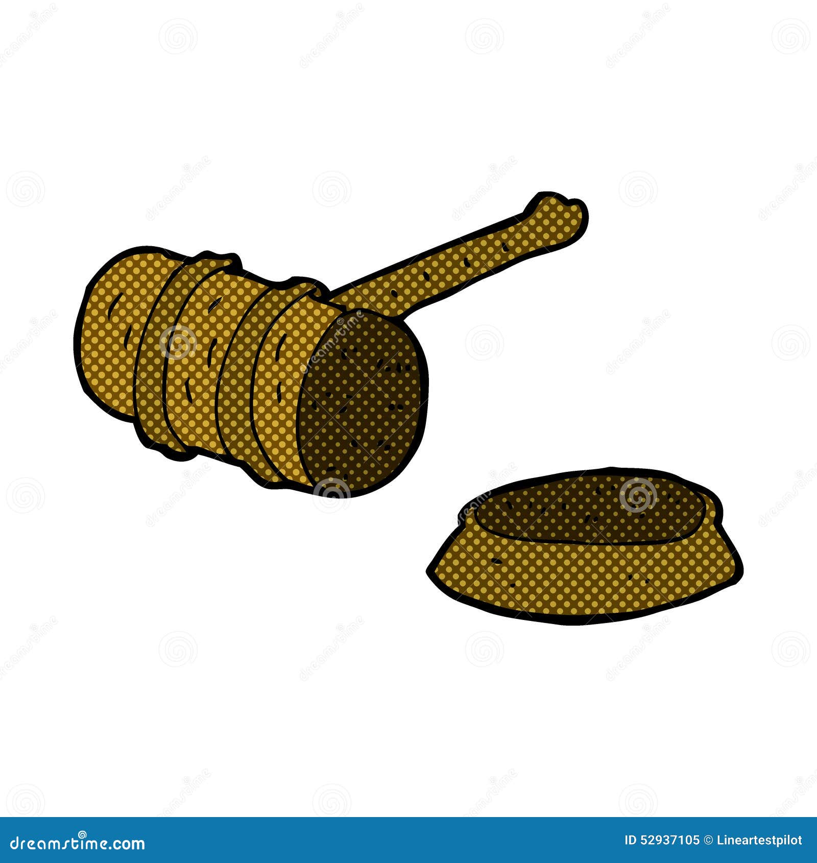 Comic cartoon gavel stock illustration. Illustration of hammer - 52937105