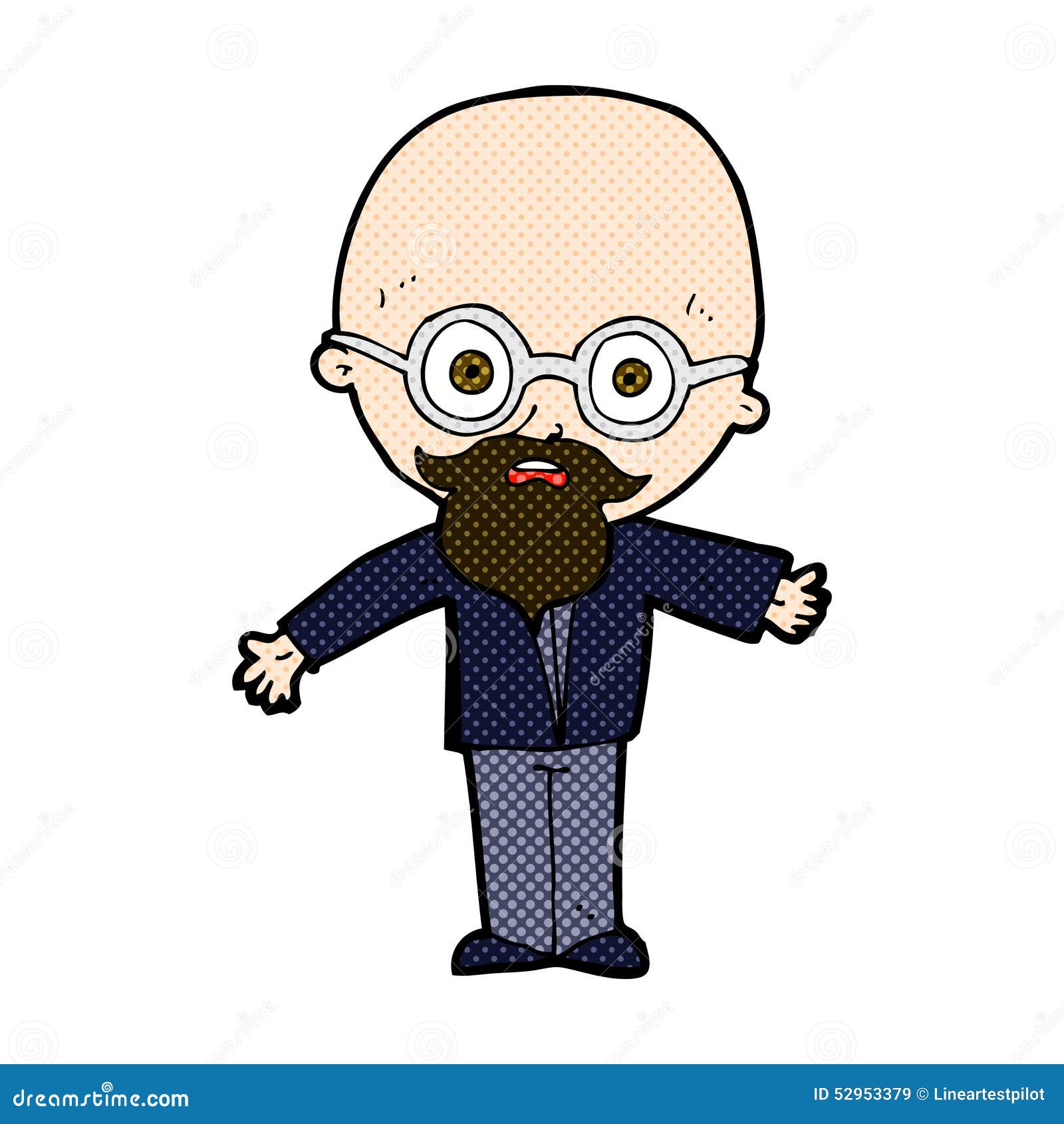 Genius Scientist Vector Character Set. Old Inventor Or Professor ...