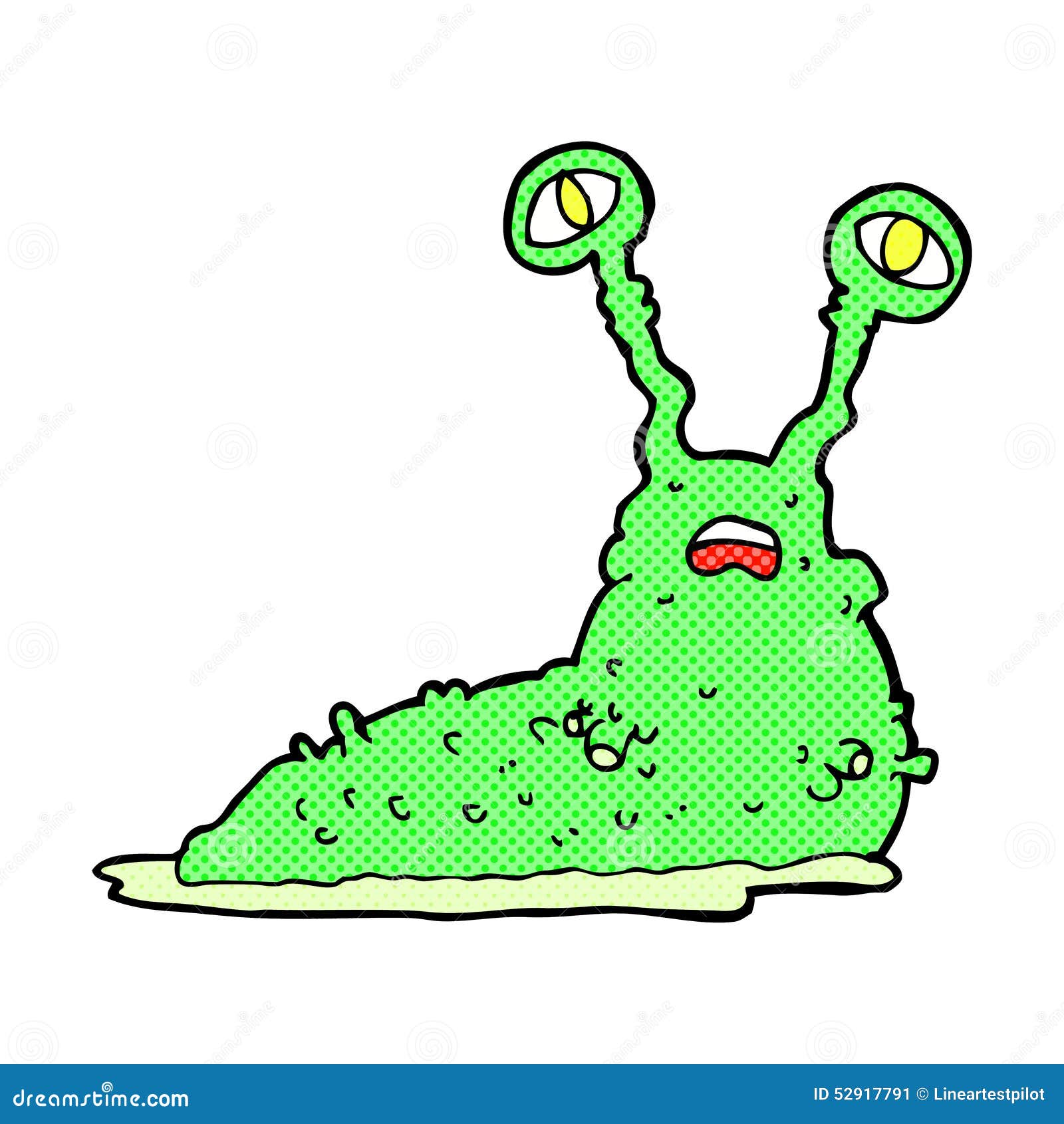 Comic cartoon gross slug stock illustration. Illustration of design ...
