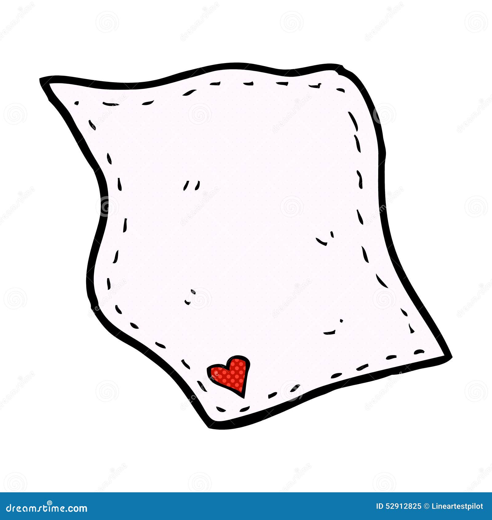 Comic cartoon handkerchief stock illustration. Illustration of quirky ...