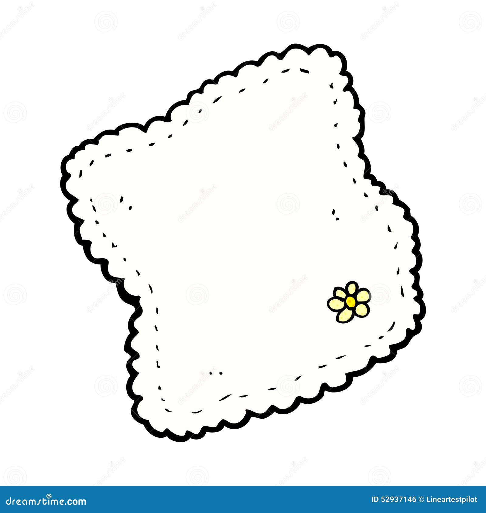 Comic cartoon handkerchief stock illustration. Illustration of ...
