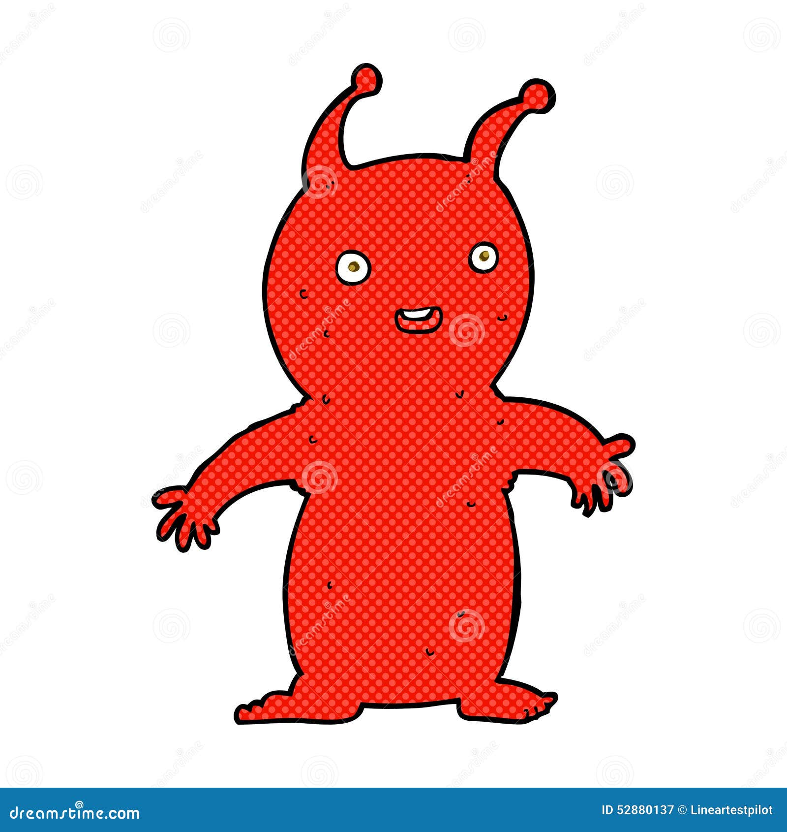 Little Alien Cartoon Vector | CartoonDealer.com #29507465