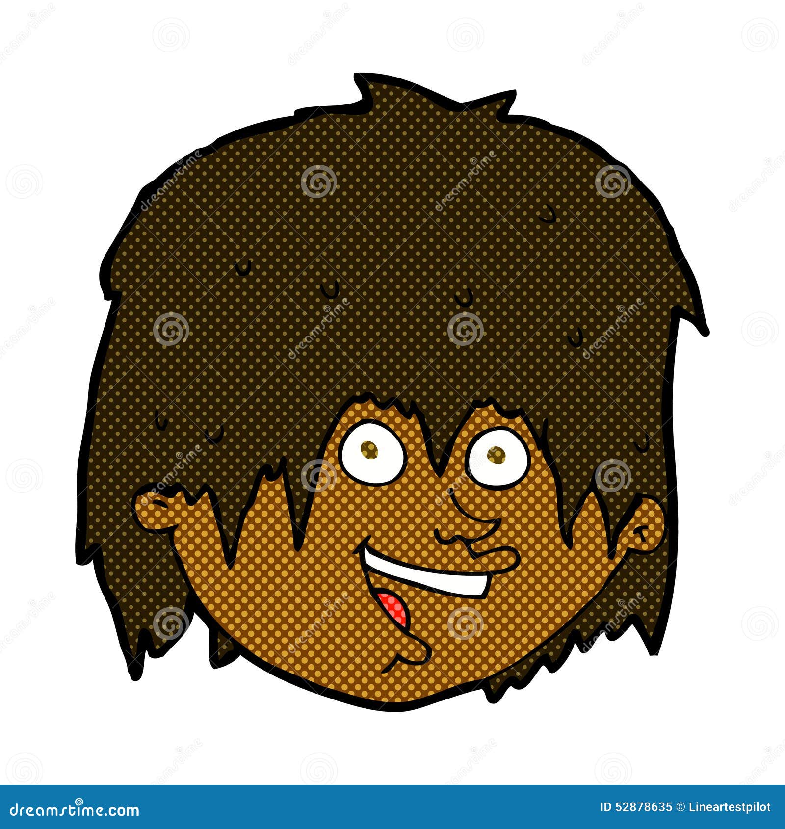 Comic cartoon happy man stock illustration. Illustration of quirky ...