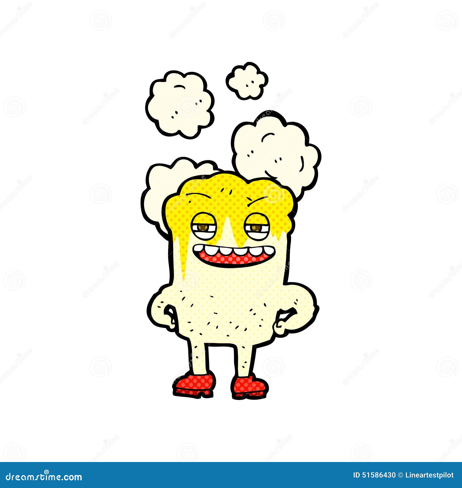 Comic cartoon happy tooth stock illustration. Illustration of print ...