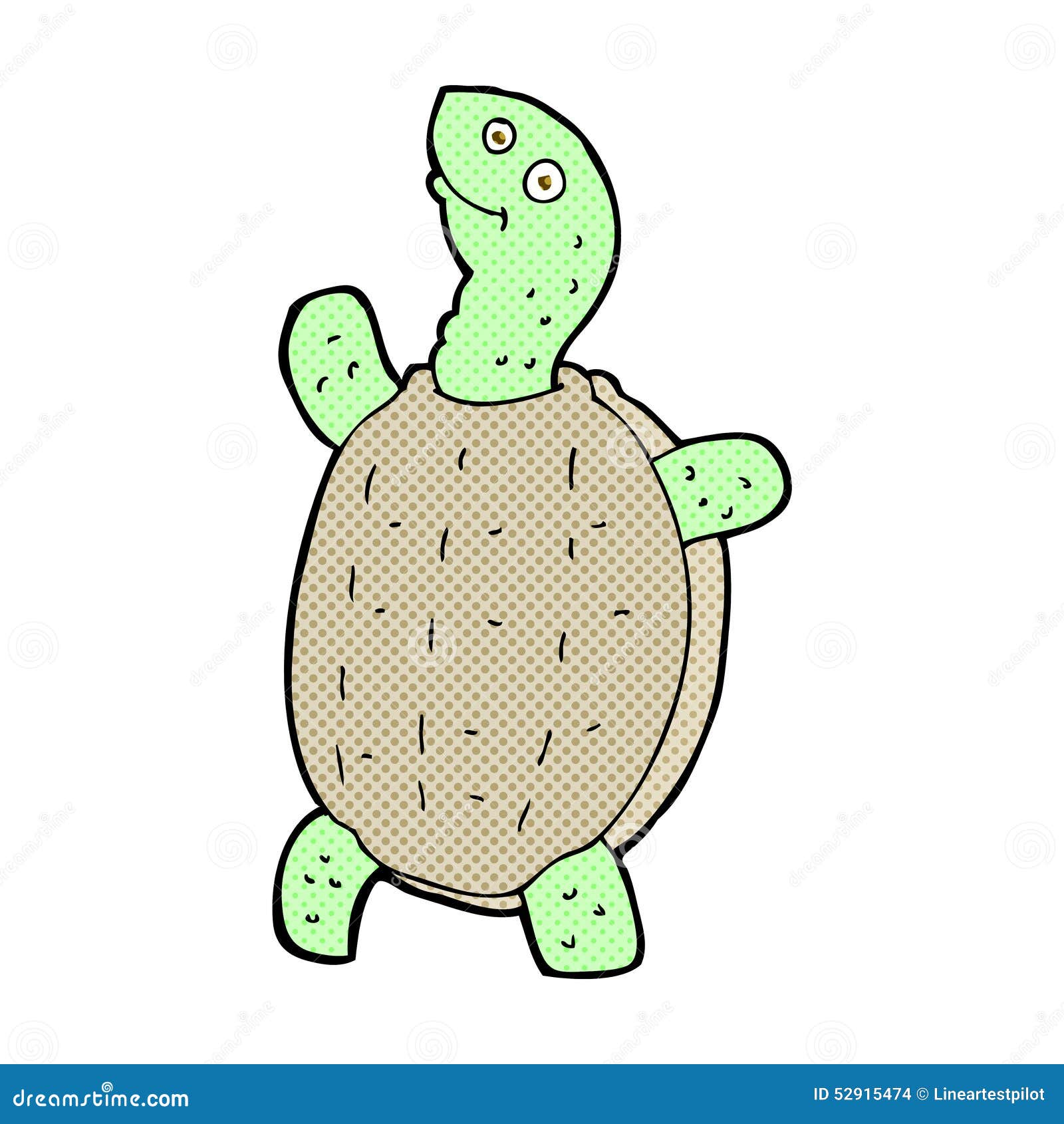 Comic cartoon happy turtle stock illustration. Illustration of simple ...