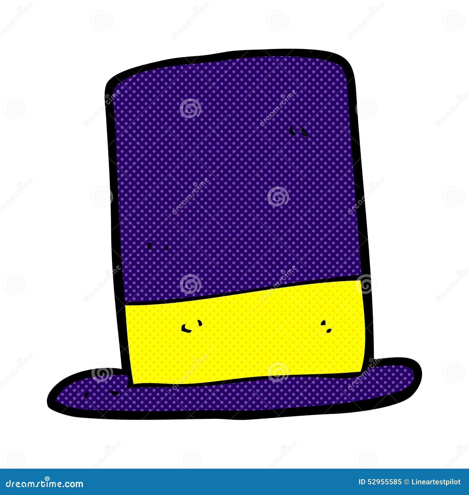 Comic cartoon hat stock illustration. Illustration of silly - 52955585