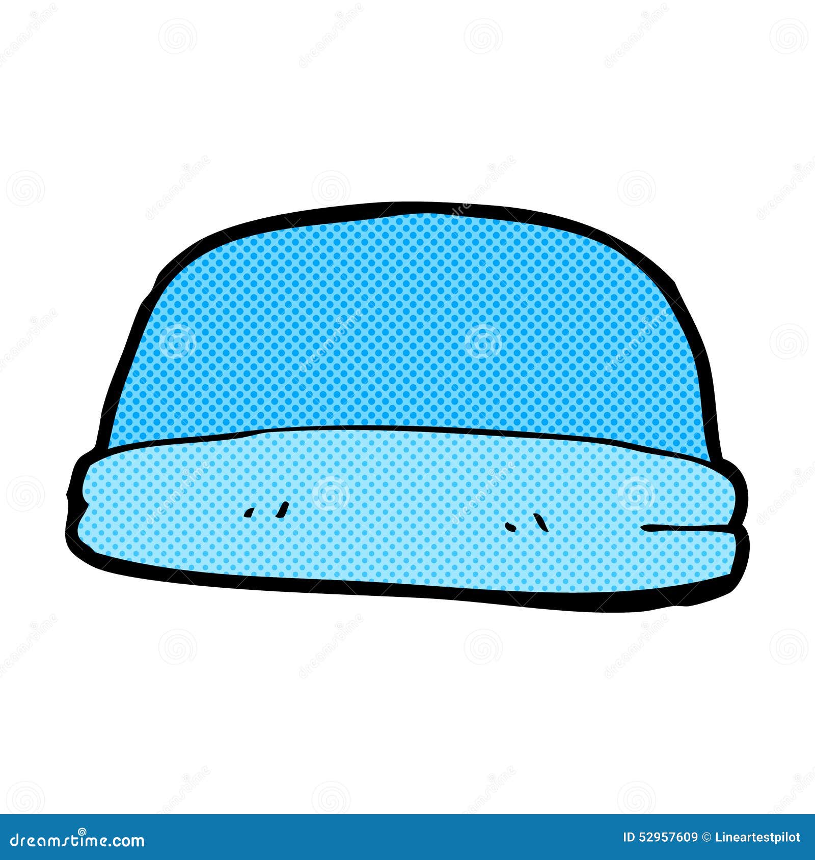 Comic cartoon hat stock illustration. Illustration of wool - 52957609