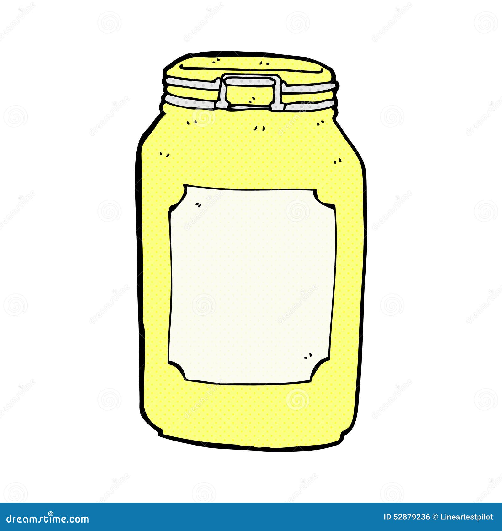 Comic cartoon jar stock illustration. Illustration of happy - 52879236