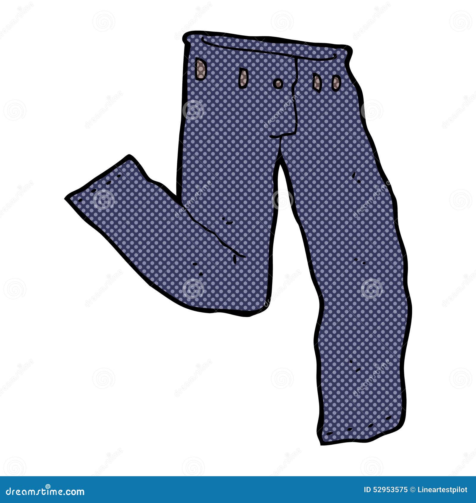 Comic cartoon jeans stock illustration. Illustration of character ...